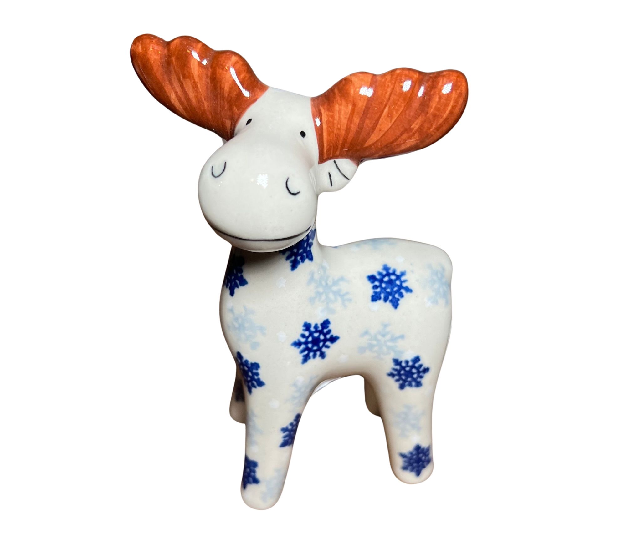 Lidia's Polish Pottery Moose Figurine - QVC.com