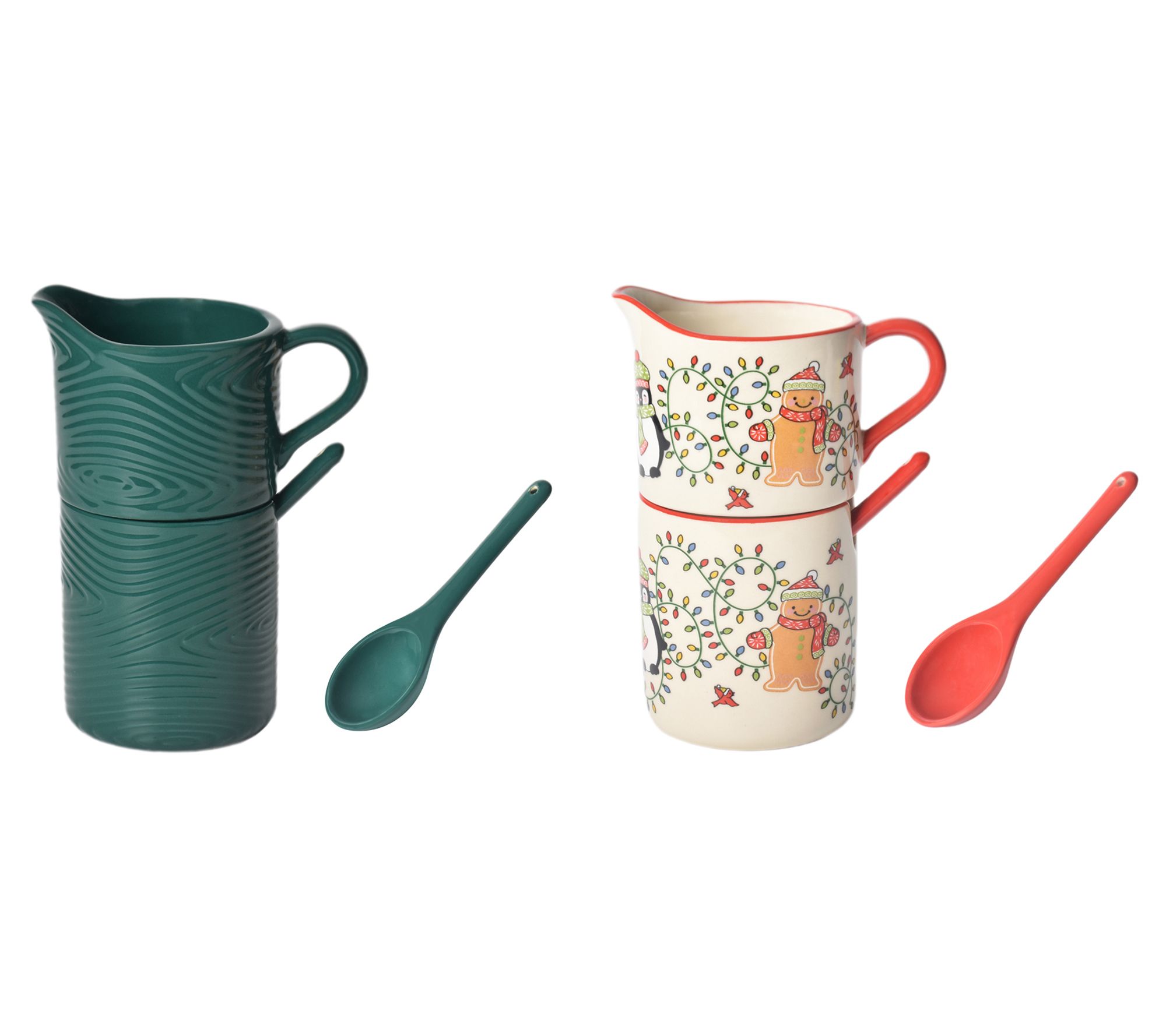 Temp-tations Stacking Cream & Sugar Set - QVC.com