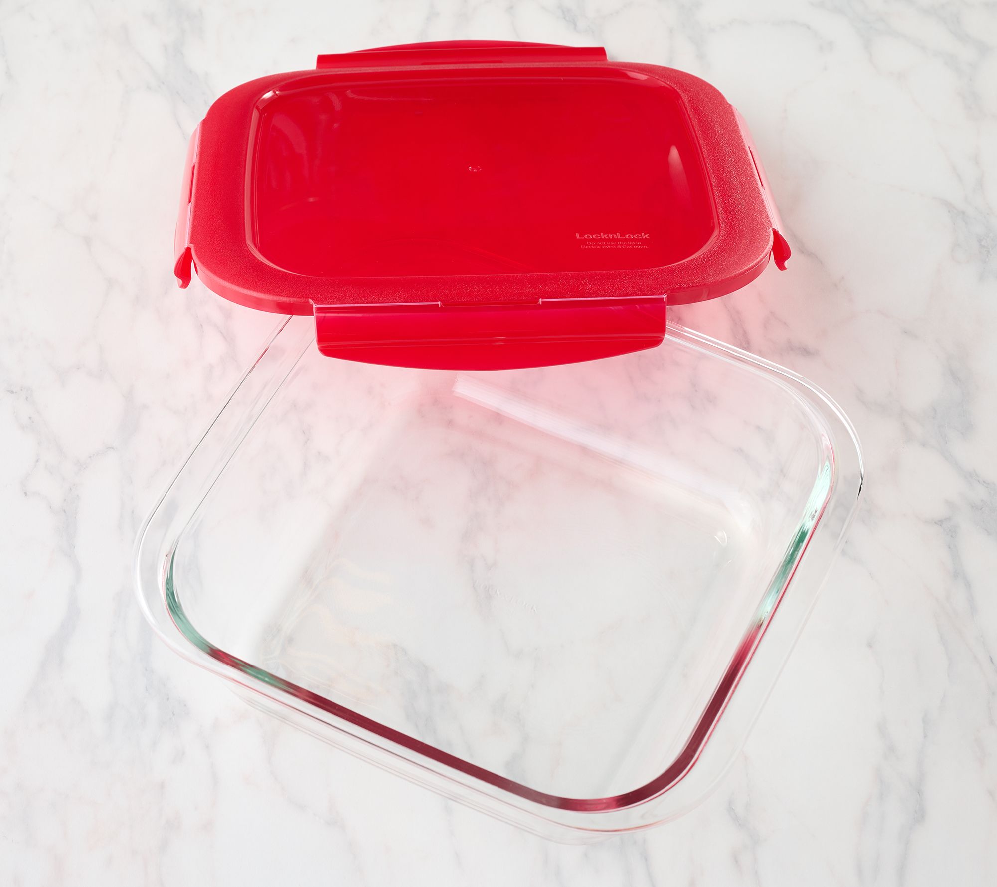 LocknLock 9 X 9 Glass Baking Dish W Locking Lid QVC