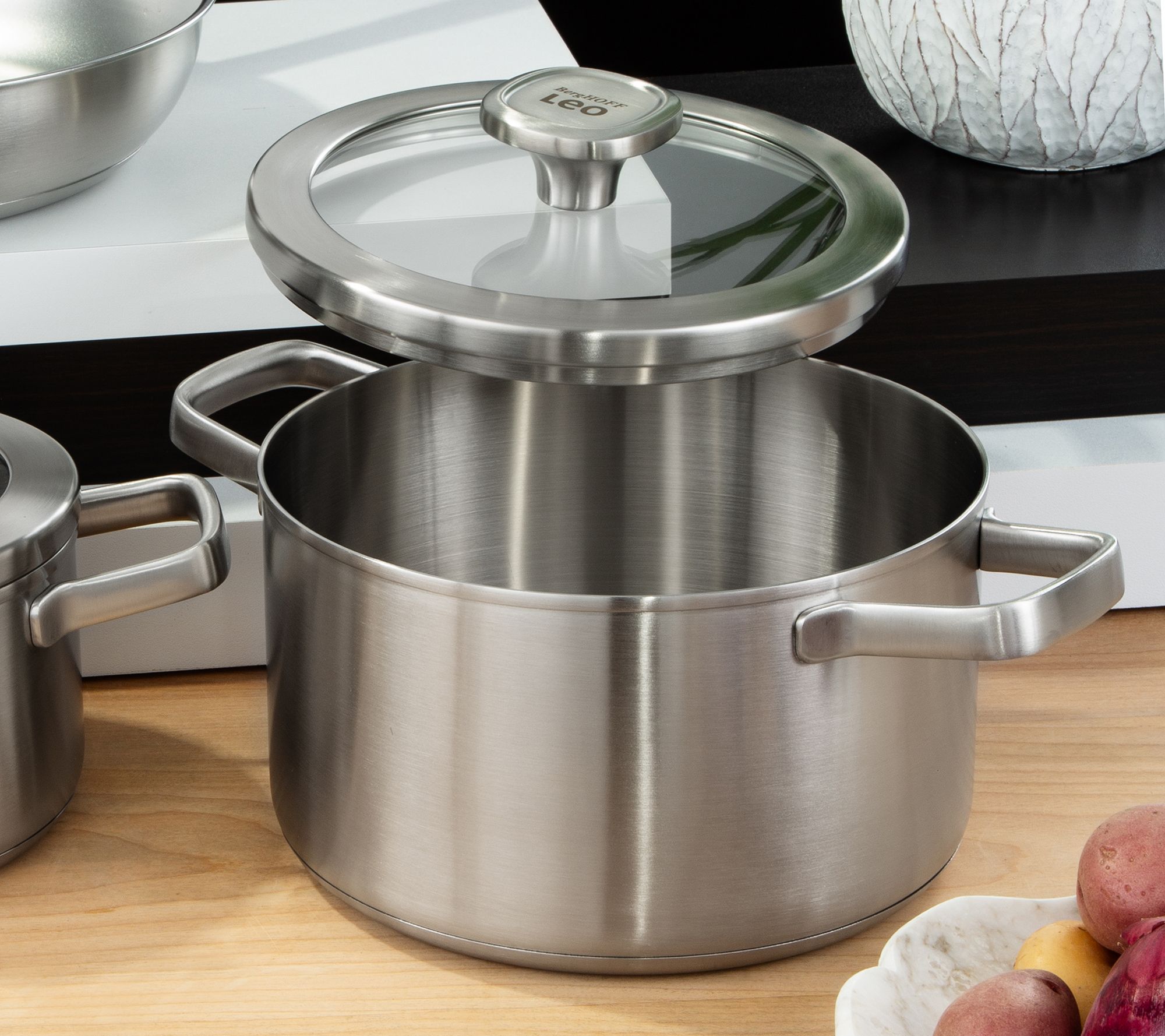 BergHOFF Graphite 5Pc 18/10 Stainless Steel Cookware Set - QVC.com