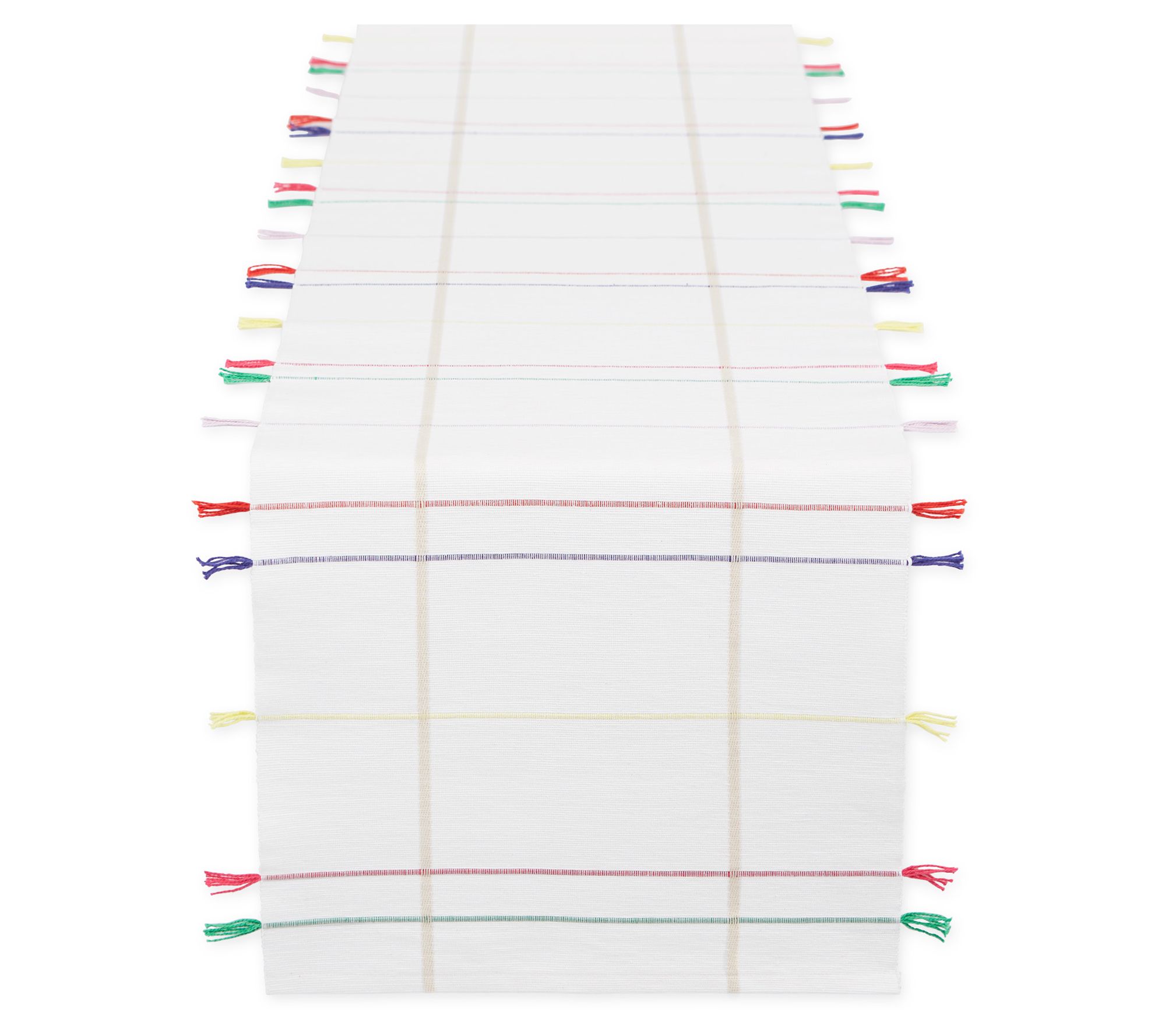 Design Imports Party Stripe Rib Table Runner 14x72 - QVC.com