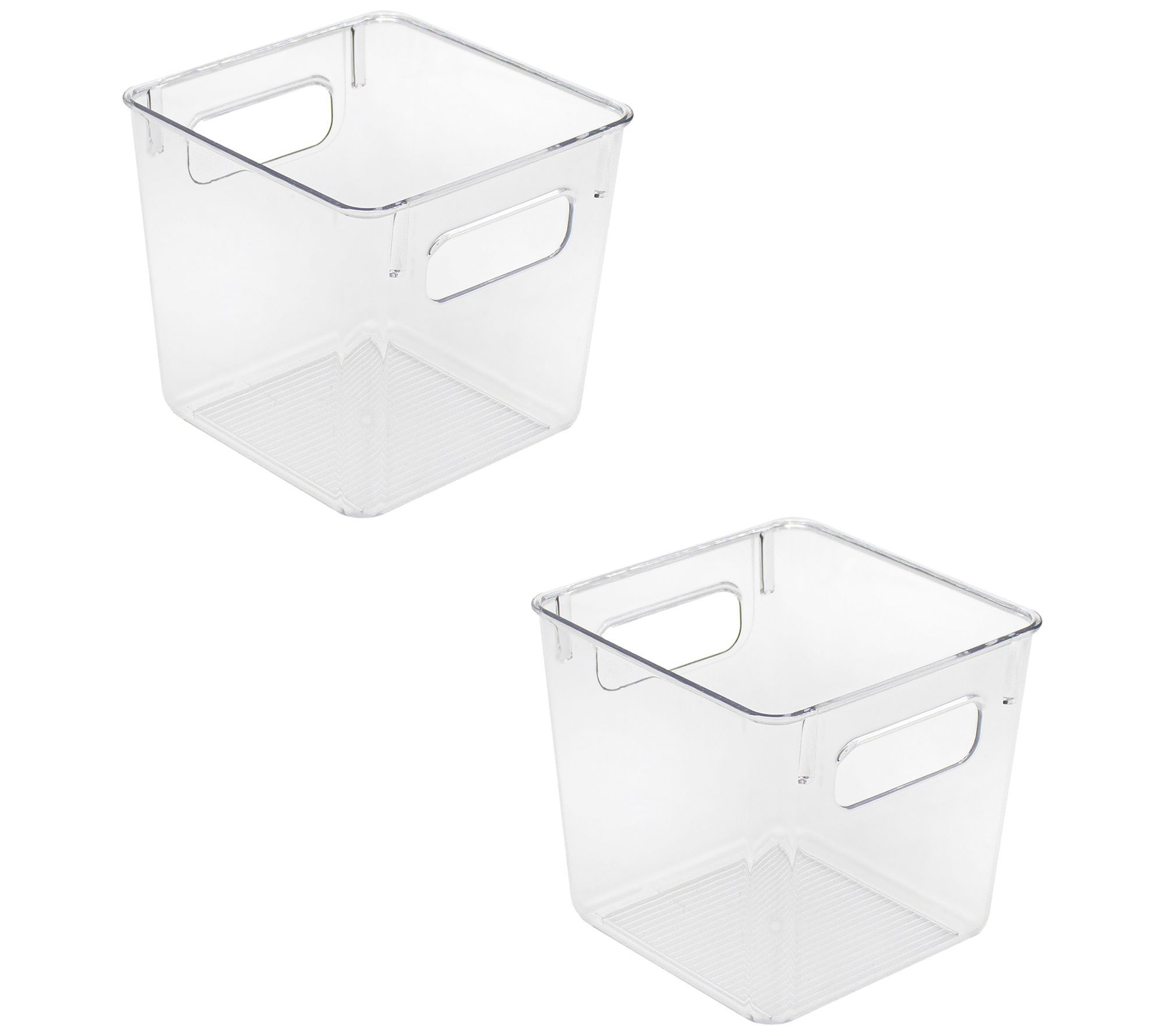 Sorbus 2 Pack Square Plastic Storage Bins - QVC.com