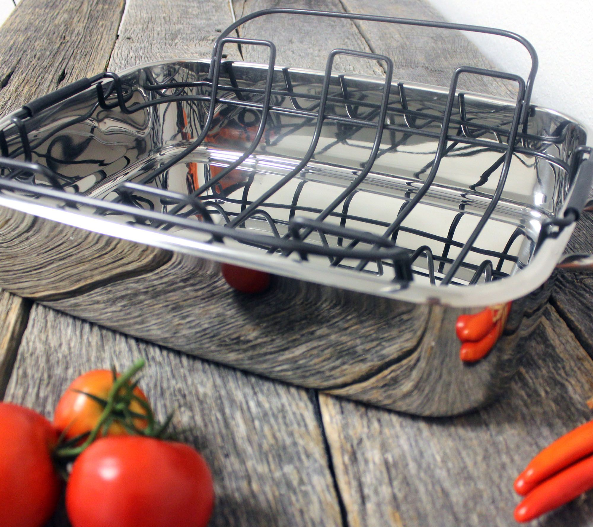BergHOFF 15" Roaster Pan with Roasting Rack - QVC.com