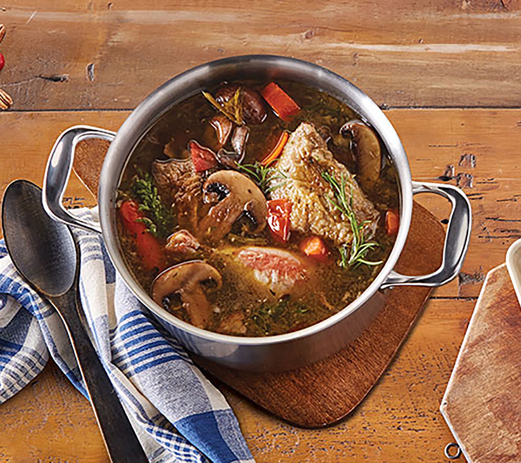 NUCU 9.5 Quart Stock Pot with Lid - QVC.com