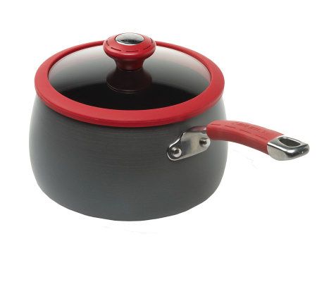 Blue Jean Chef Hard Anodized Dishwasher Safe 7-piece Cookware Set - QVC.com