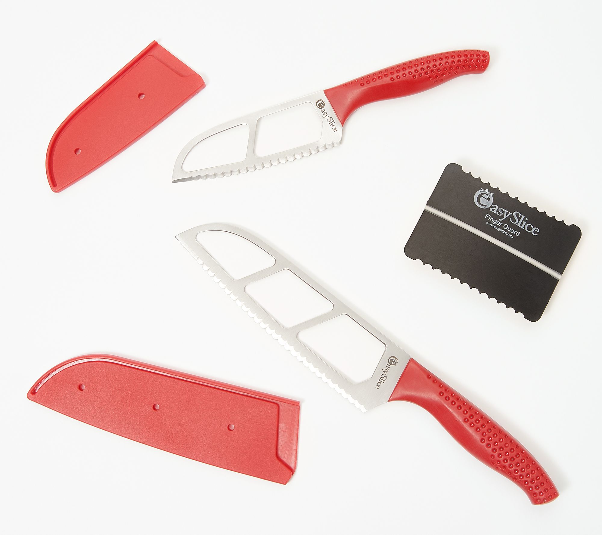 Easy Slice 4" & 6" Knife Set with Blade Guards - QVC.com