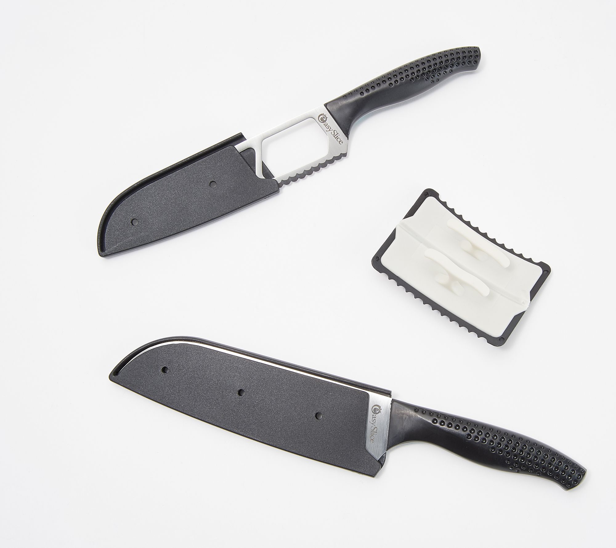 Easy Slice 4" & 6" Knife Set with Blade Guards - QVC.com