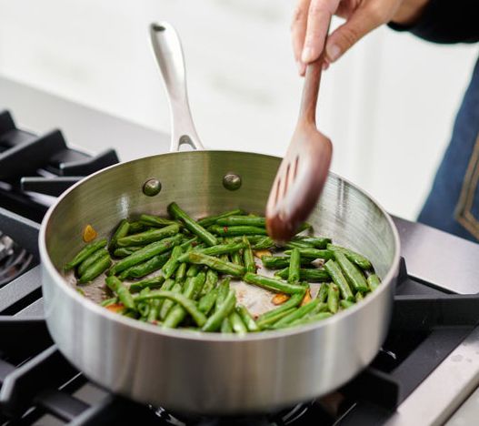 American Kitchen 10" Covered Stainless Steel Saute Pan - QVC.com