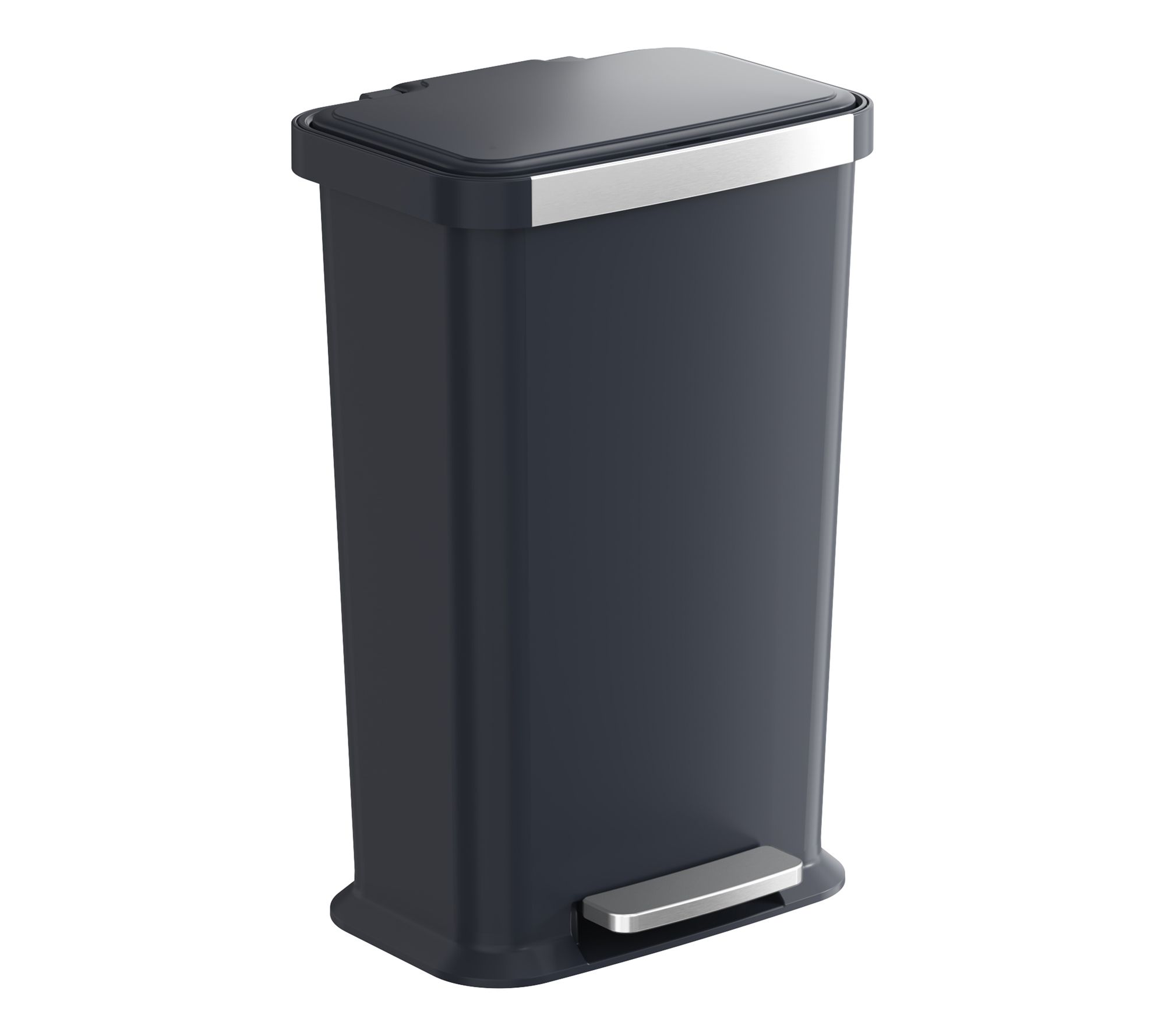 iTouchless 13.2 Gallon Plastic Step Trash Can with Odor Filter - QVC.com