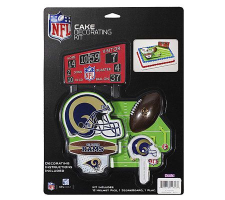 NFL St. Louis Rams Cake Decorating Kit - QVC.com