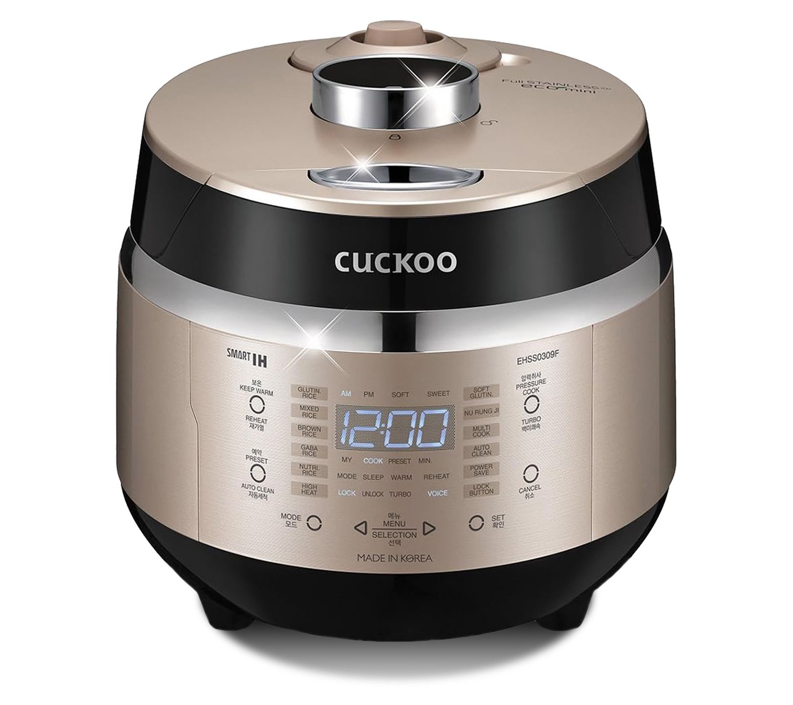CUCKOO 3-Cup Induction Heating FuzzyLogic Pressure Rice Cooker - QVC.com