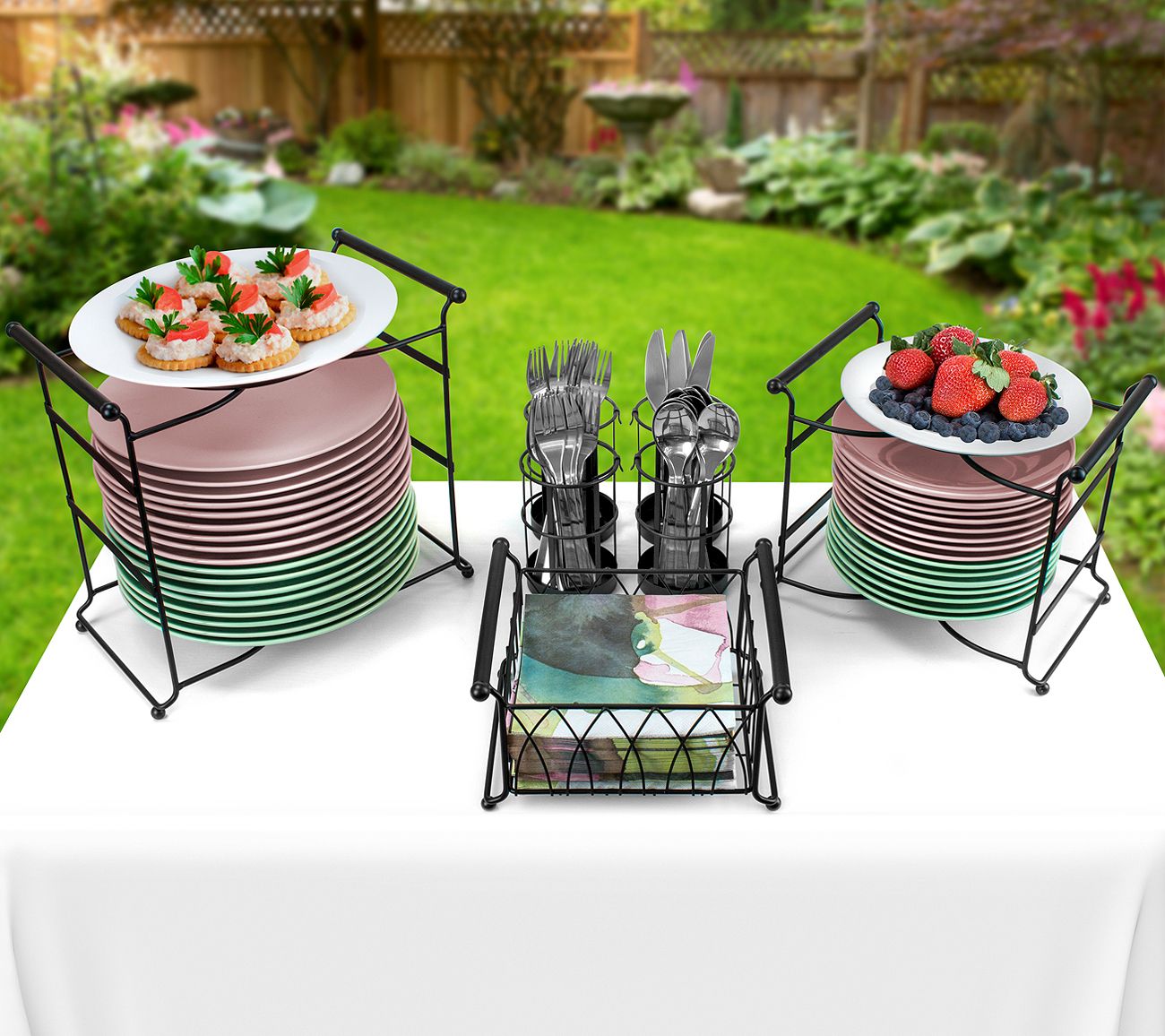 Sorbus 3-Tier Buffet Caddy - QVC.com
