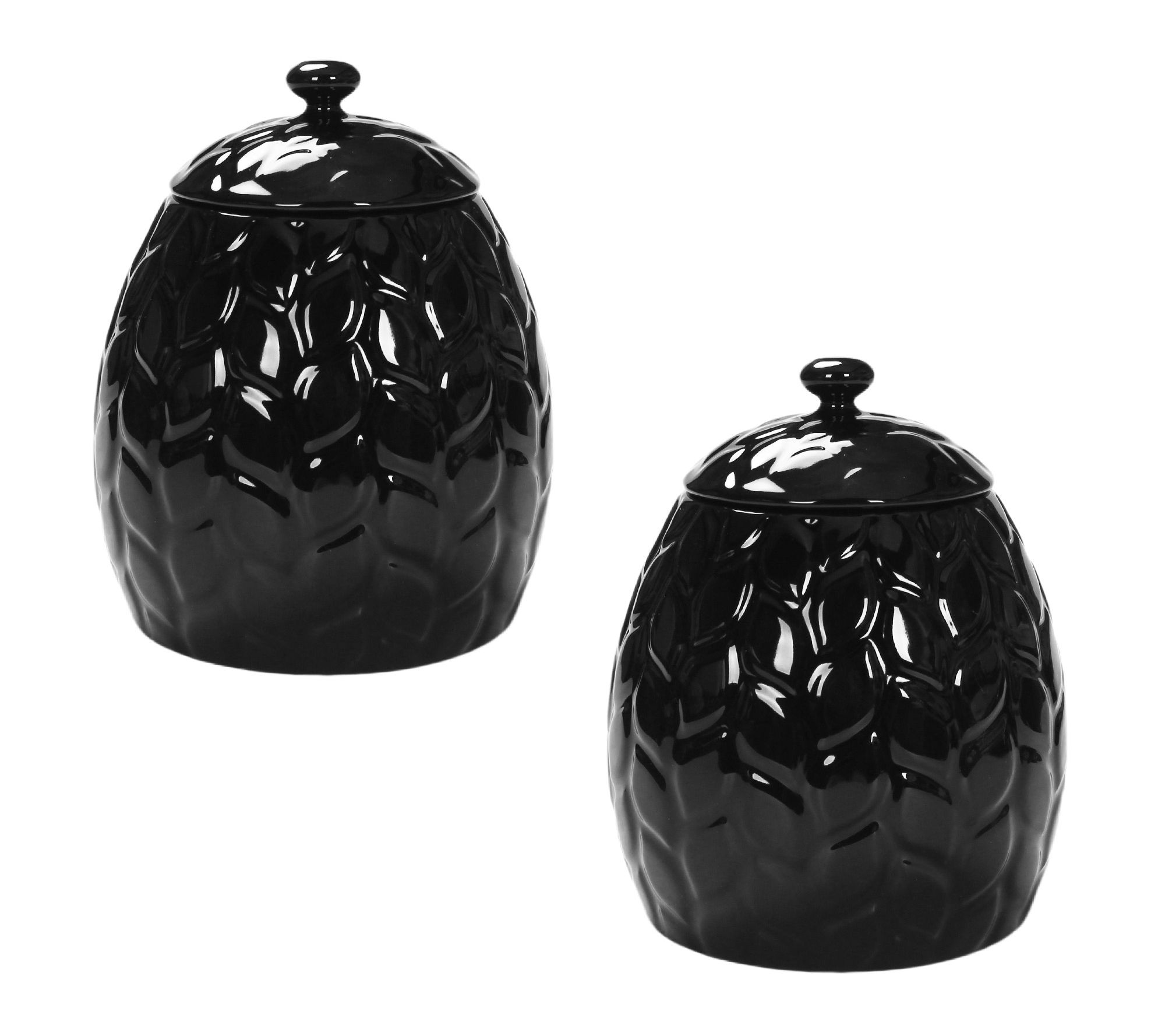 Temp-tations Carved Willow Set of (2) 18-oz Treat Jars - QVC.com