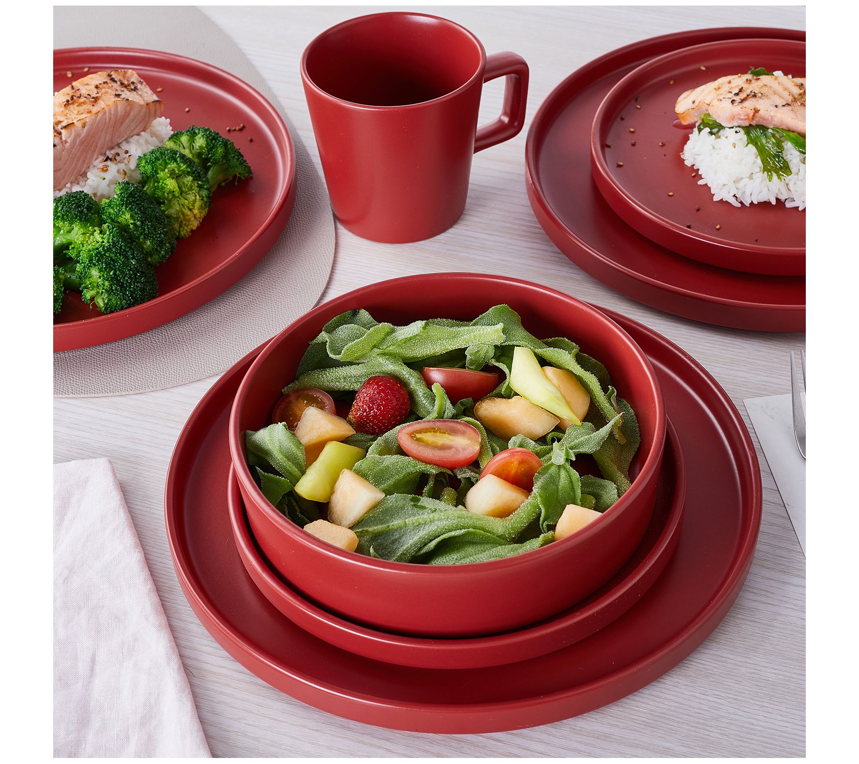 Stone+Lain Cleo 16-Piece Stoneware Dinnerware Set - QVC.com
