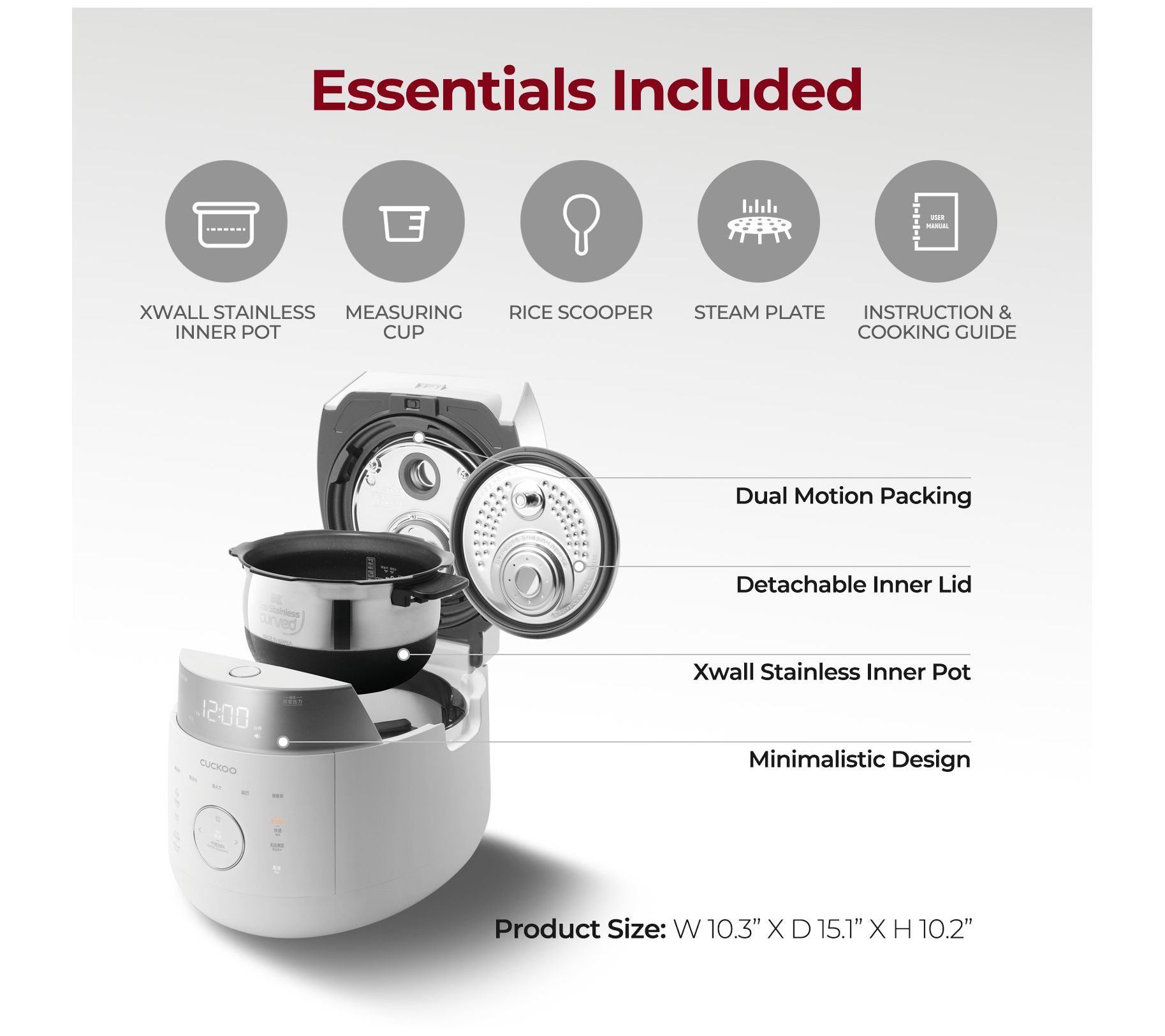 CUCKOO 6-Cup Induction Heating Twin Pressure Rice Cooker - QVC.com