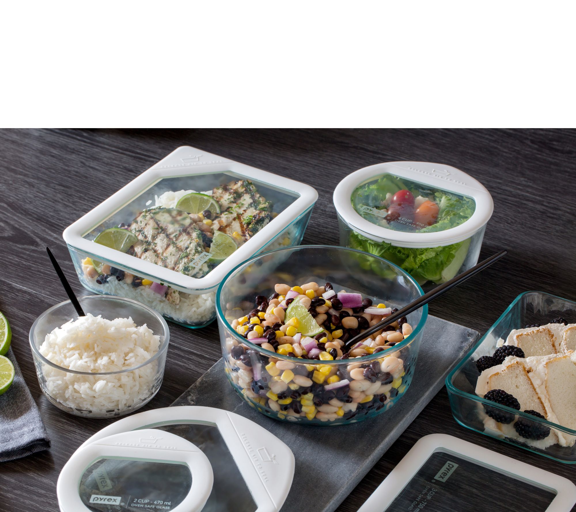 Pyrex Ultimate Glass Lid 10-Piece Storage and Transport Set - QVC.com