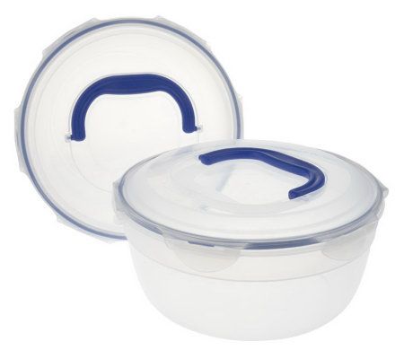 Lock & Lock 2-piece Bowl Storage Set with Handles - QVC.com