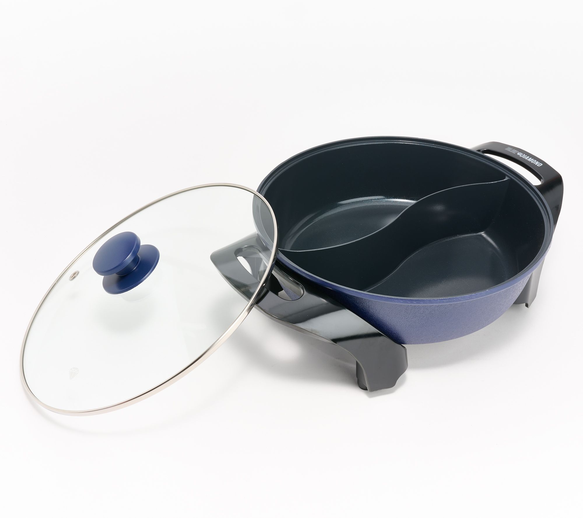 "As Is" Blue Diamond 5.5Qt Split Electric Skillet - QVC.com