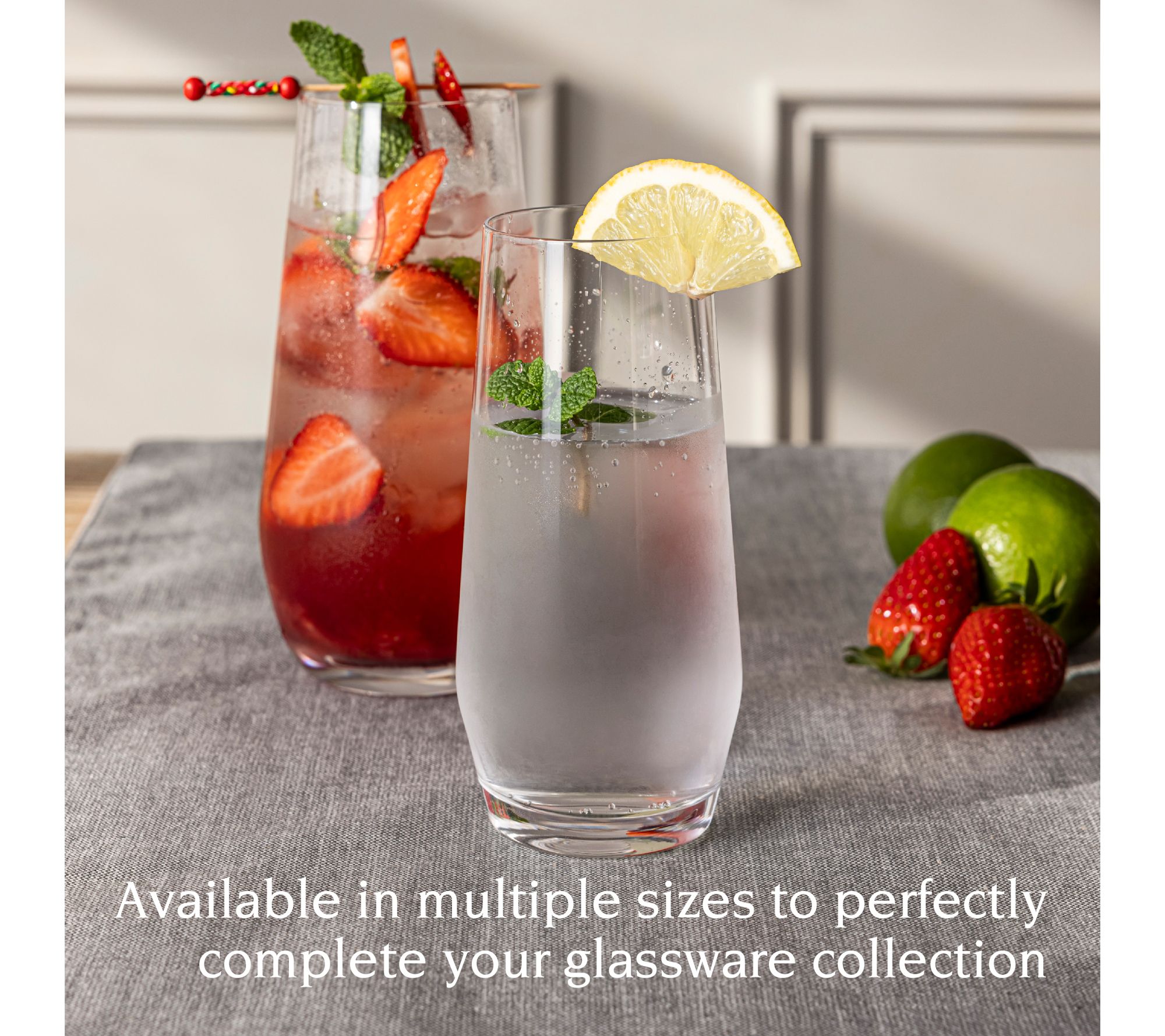 over&back Stemless Mouth-Blown Glassware Set of4 - QVC.com