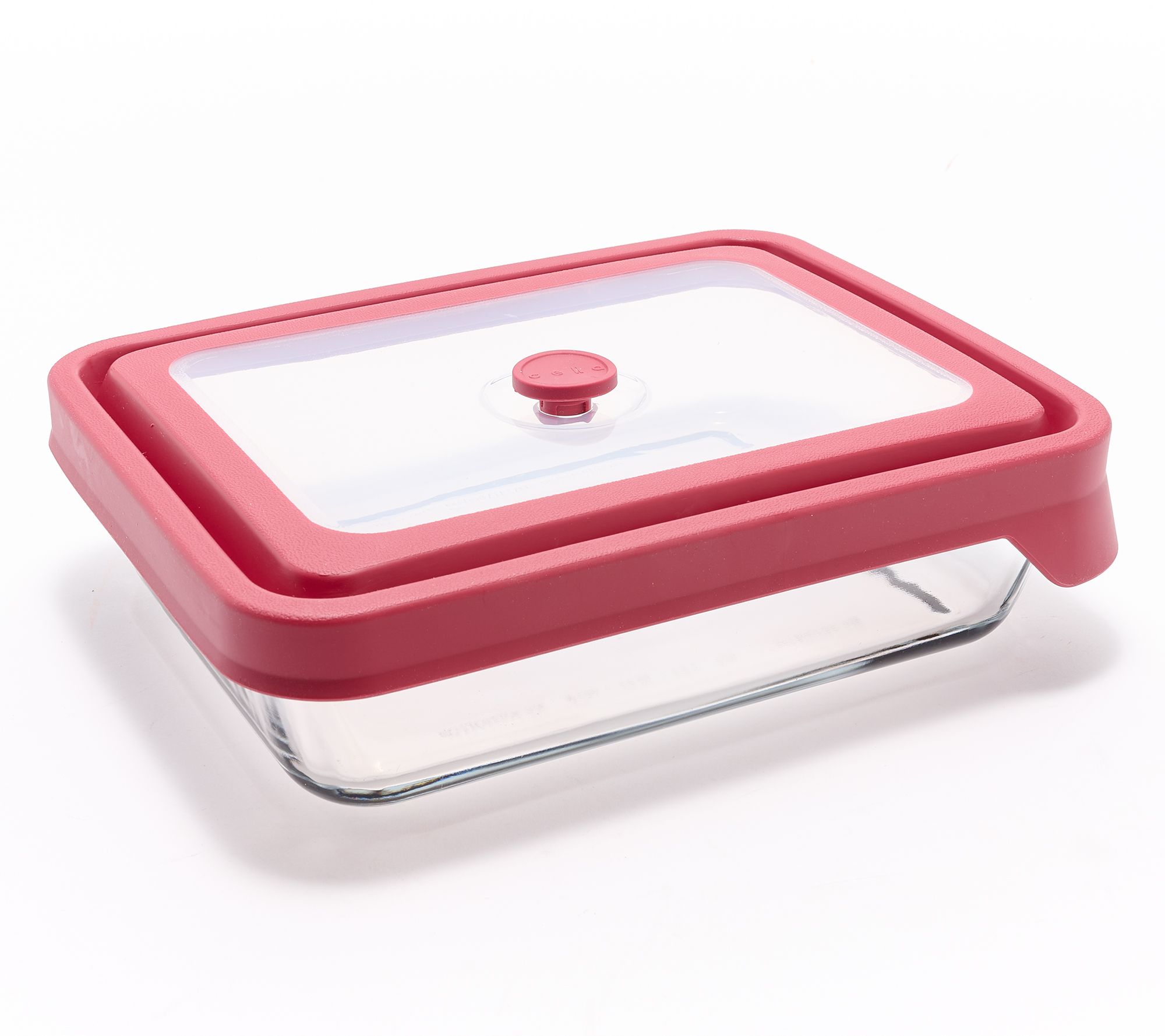 Cella Set of 4 (6)-Cup Glass Heat & Eat Set w/ Vented Lids - QVC.com