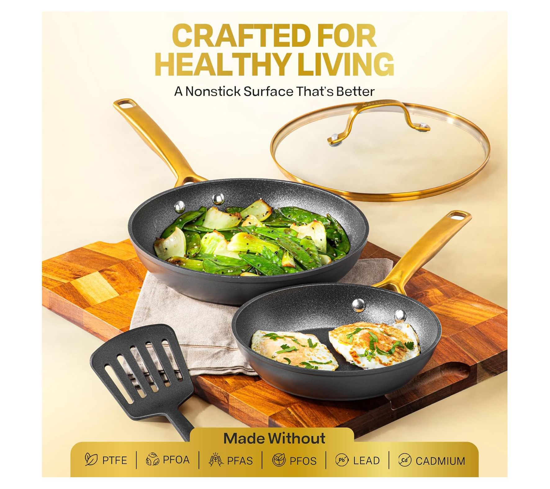 Granitestone Armor Max Gold 12' Hard Anodized Nnstick Fry Pan - QVC.com