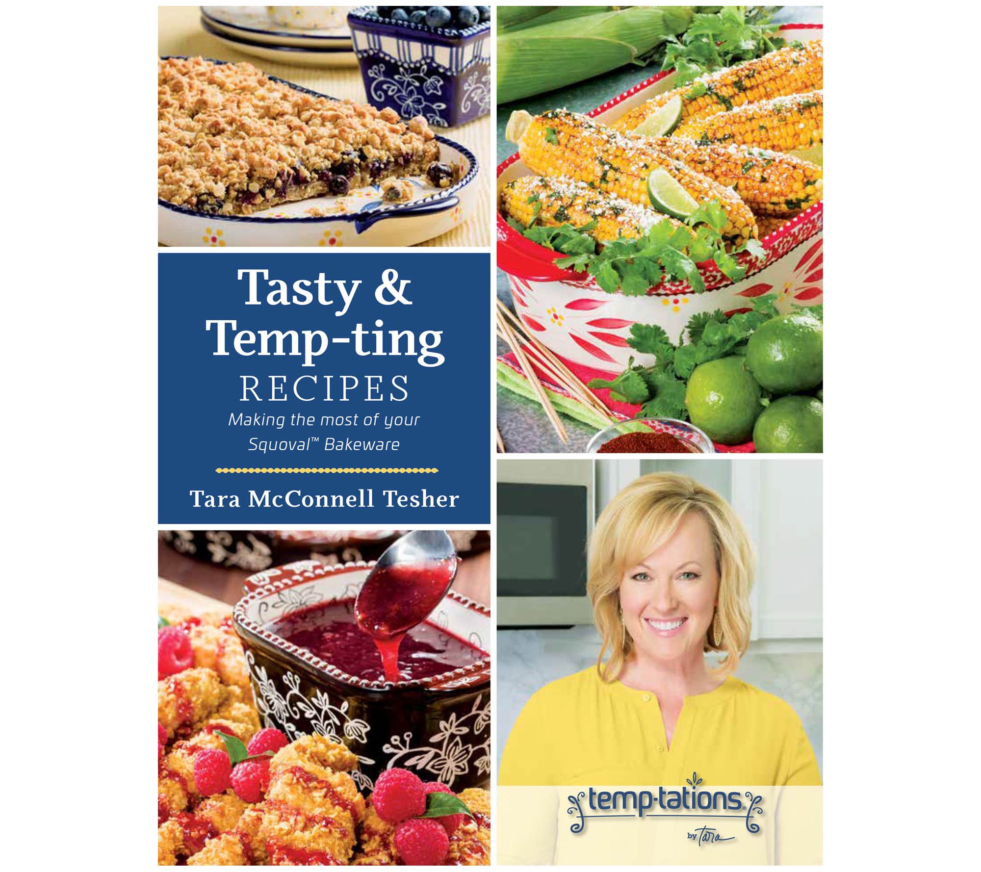 Temp-tations Squoval Cookbook Tasty and Temp-ting Recipes - QVC.com
