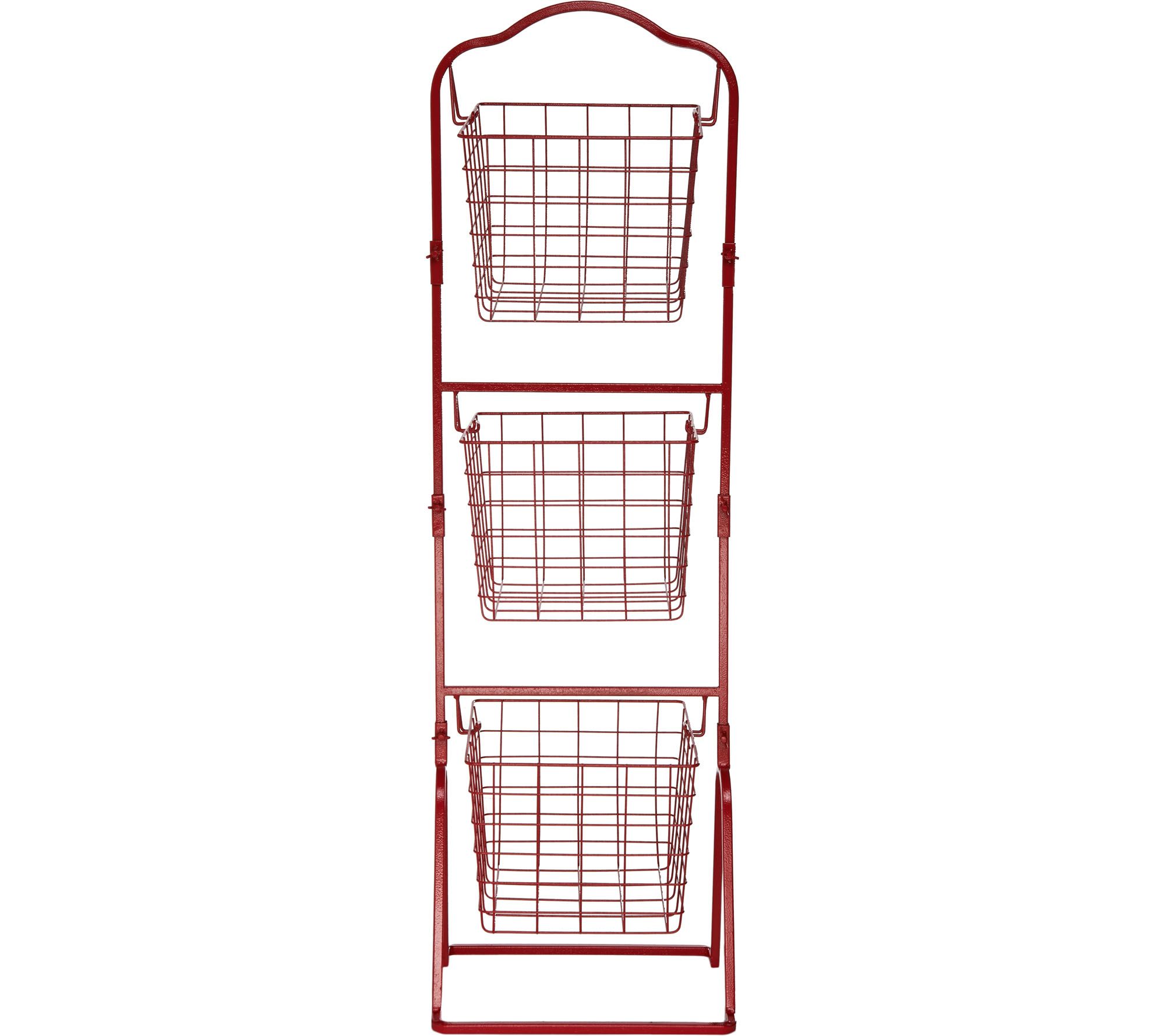 Cook's Essentials 3-Tier Wire Basket Rack - QVC.com