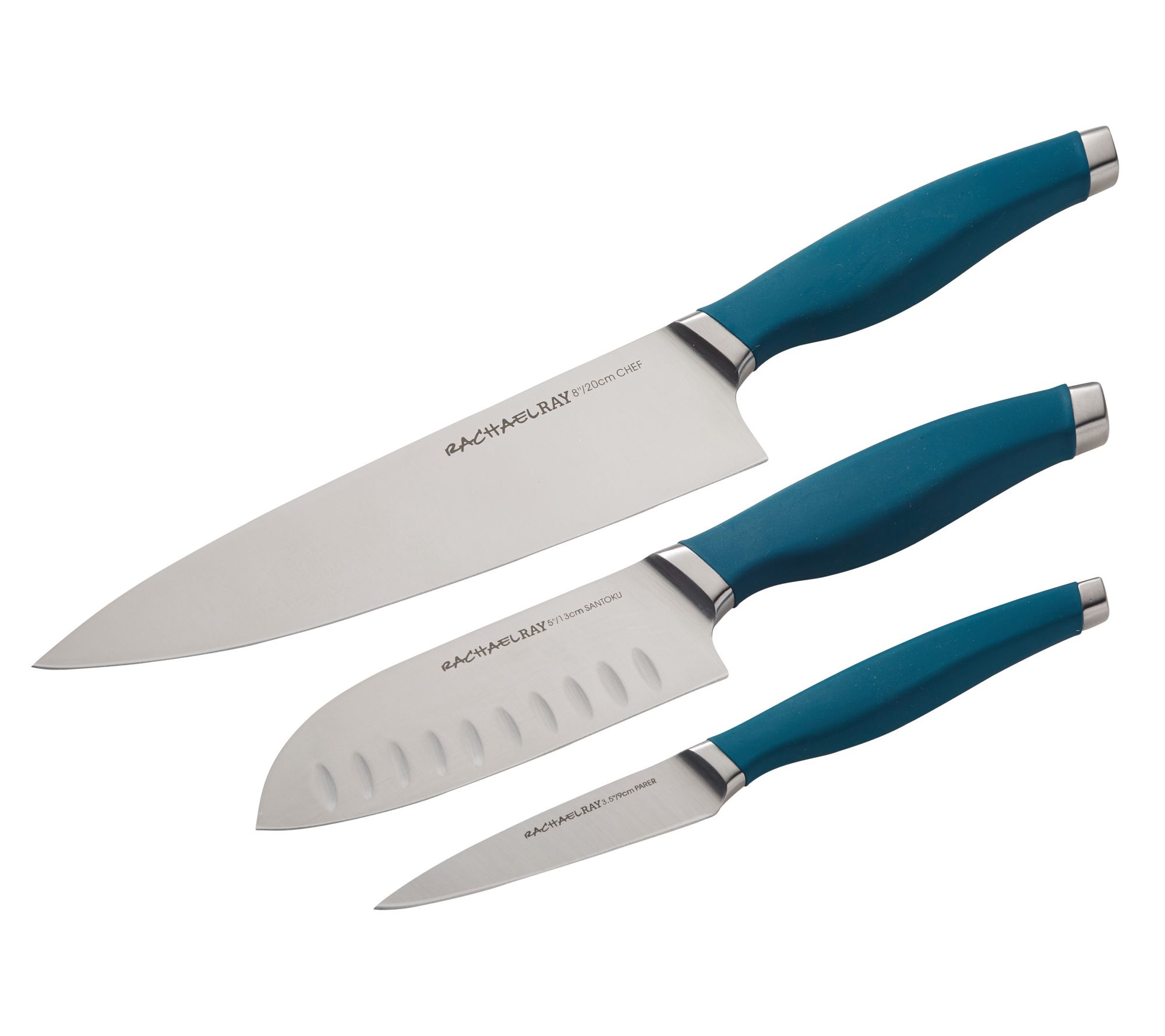 Cutlery Japanese Stainless Steel Chef Knife Set, 3-Piece - QVC.com