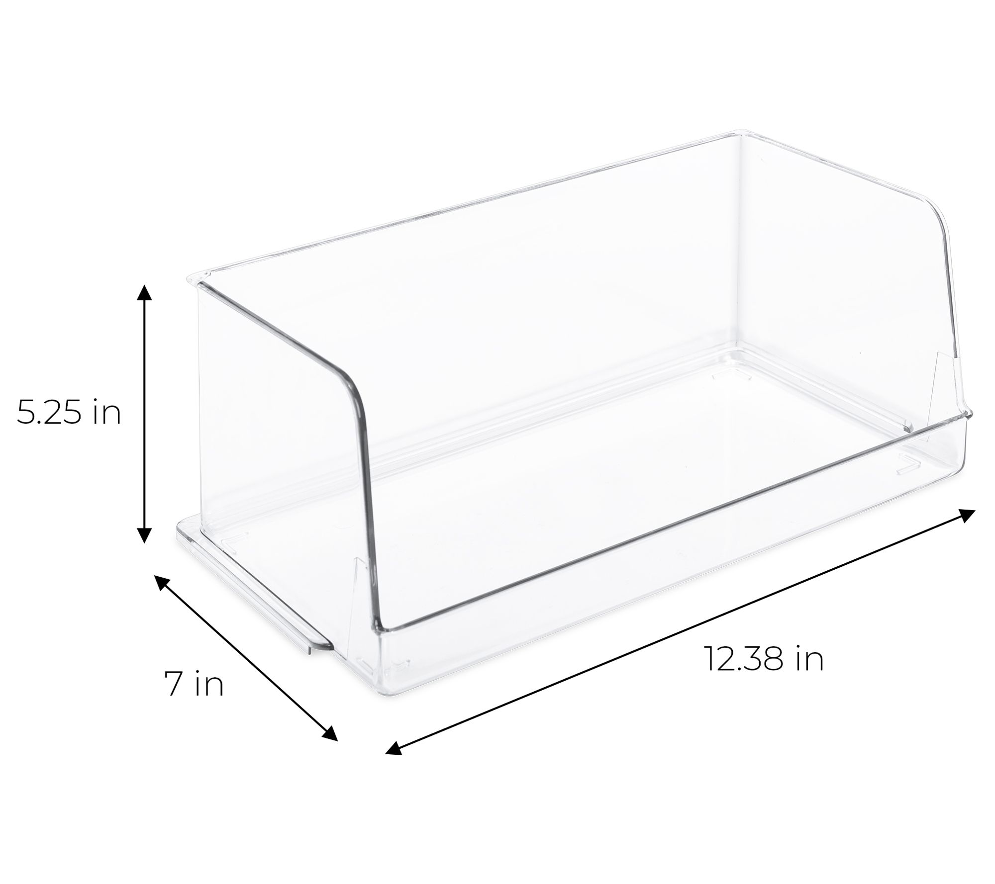 Set Of 2 7 X 12 5 Inch Stackable Household Bi N QVC