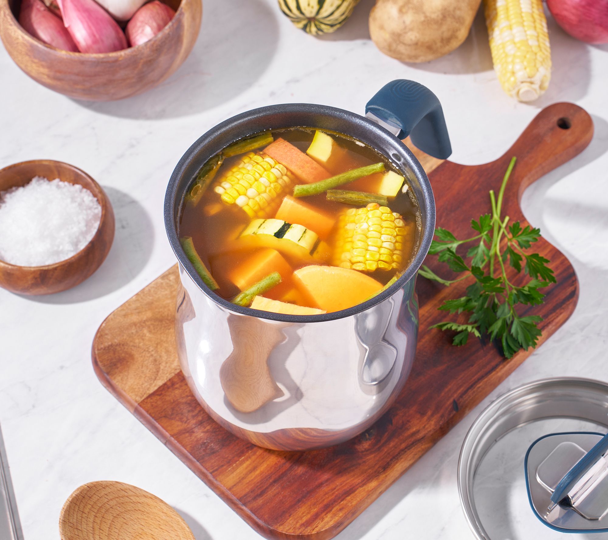 Zakarian by Dash TruPro 3-qt Nonstick Stainless Steel Omni-Pot - QVC.com