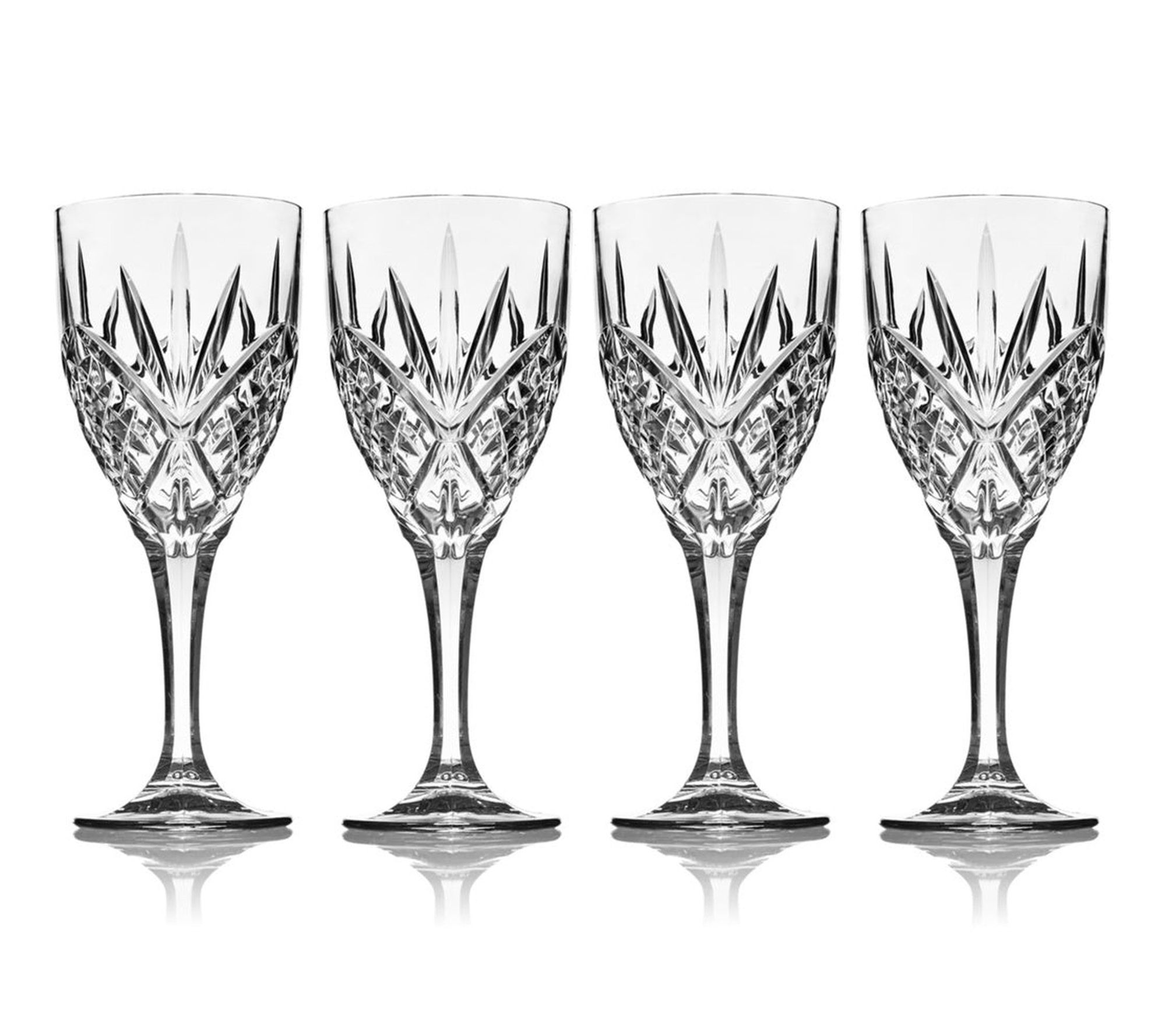 Godinger Set of 4 Dublin Acrylic Goblets - QVC.com