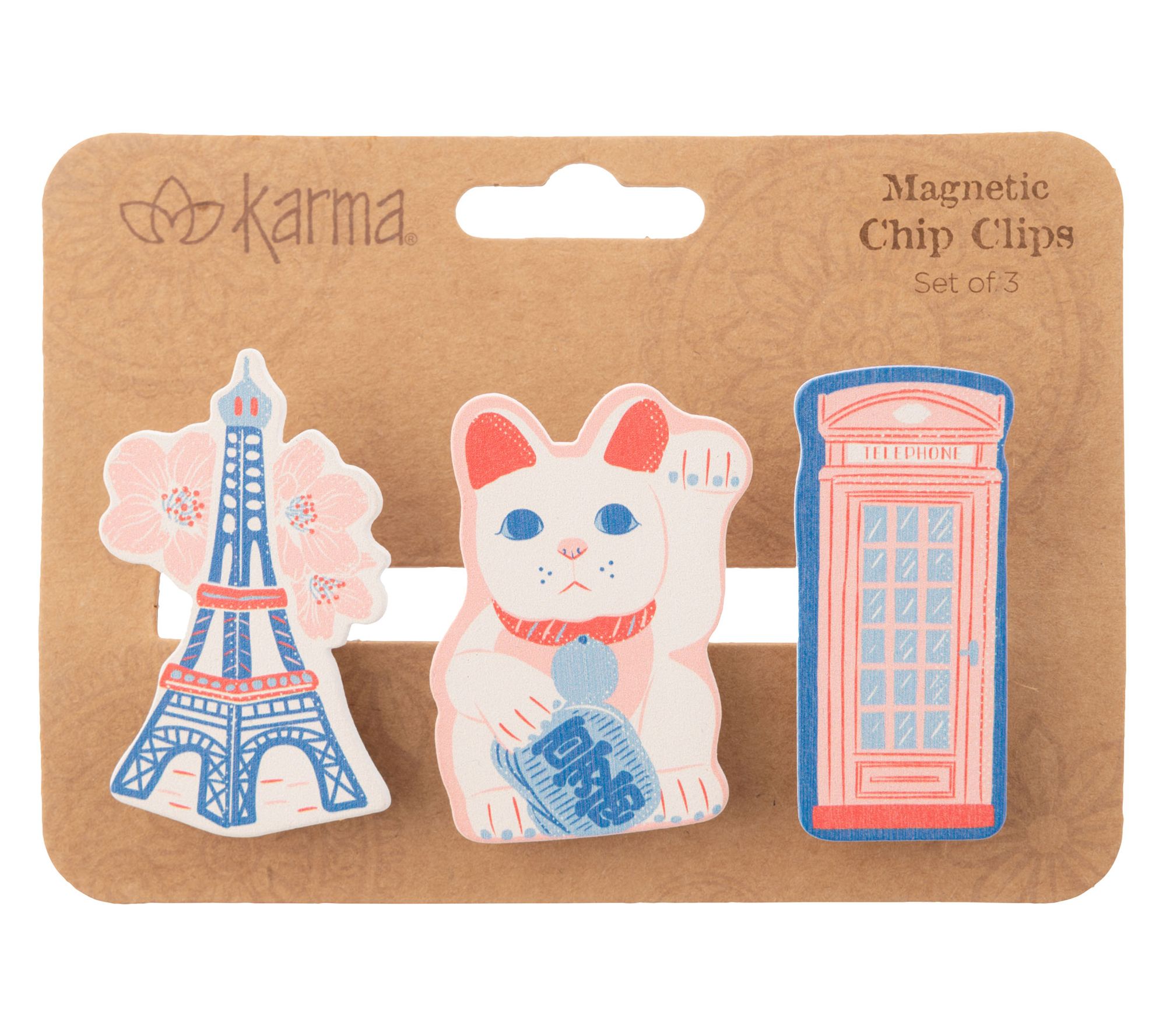 Karma Set of 3 Magnetic Chip Clips - QVC.com