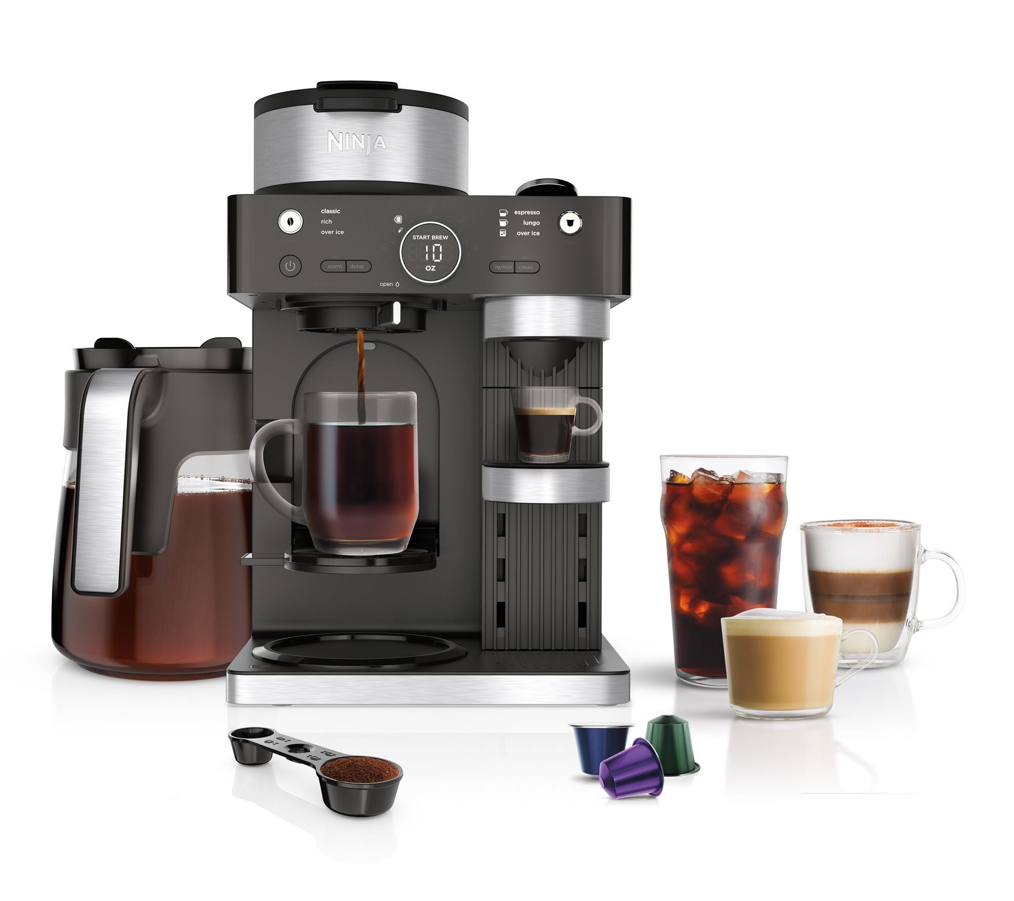 Ninja Espresso & Coffee Barista System w 12-CupCarafe - QVC.com