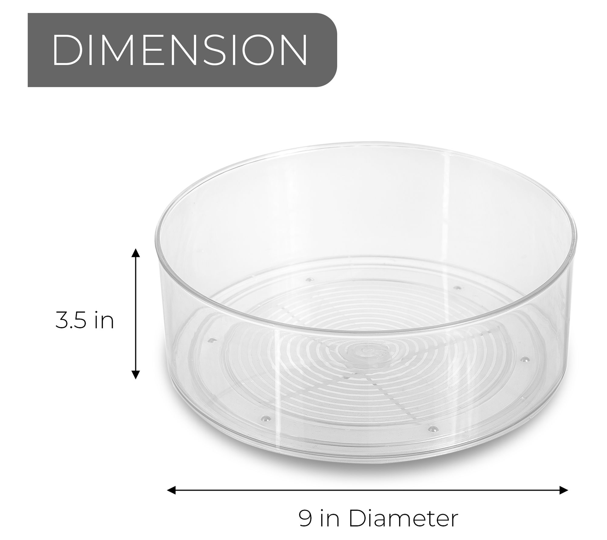 Smart Design Set of (4) 9" Lazy Susan Spinning Organizers - QVC.com