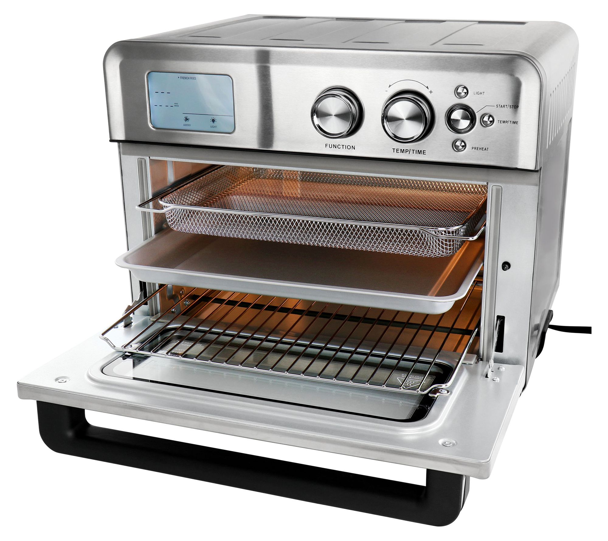 MegaChef Multifunction Air Fryer Toaster Oven w ith 21 Presets - QVC.com