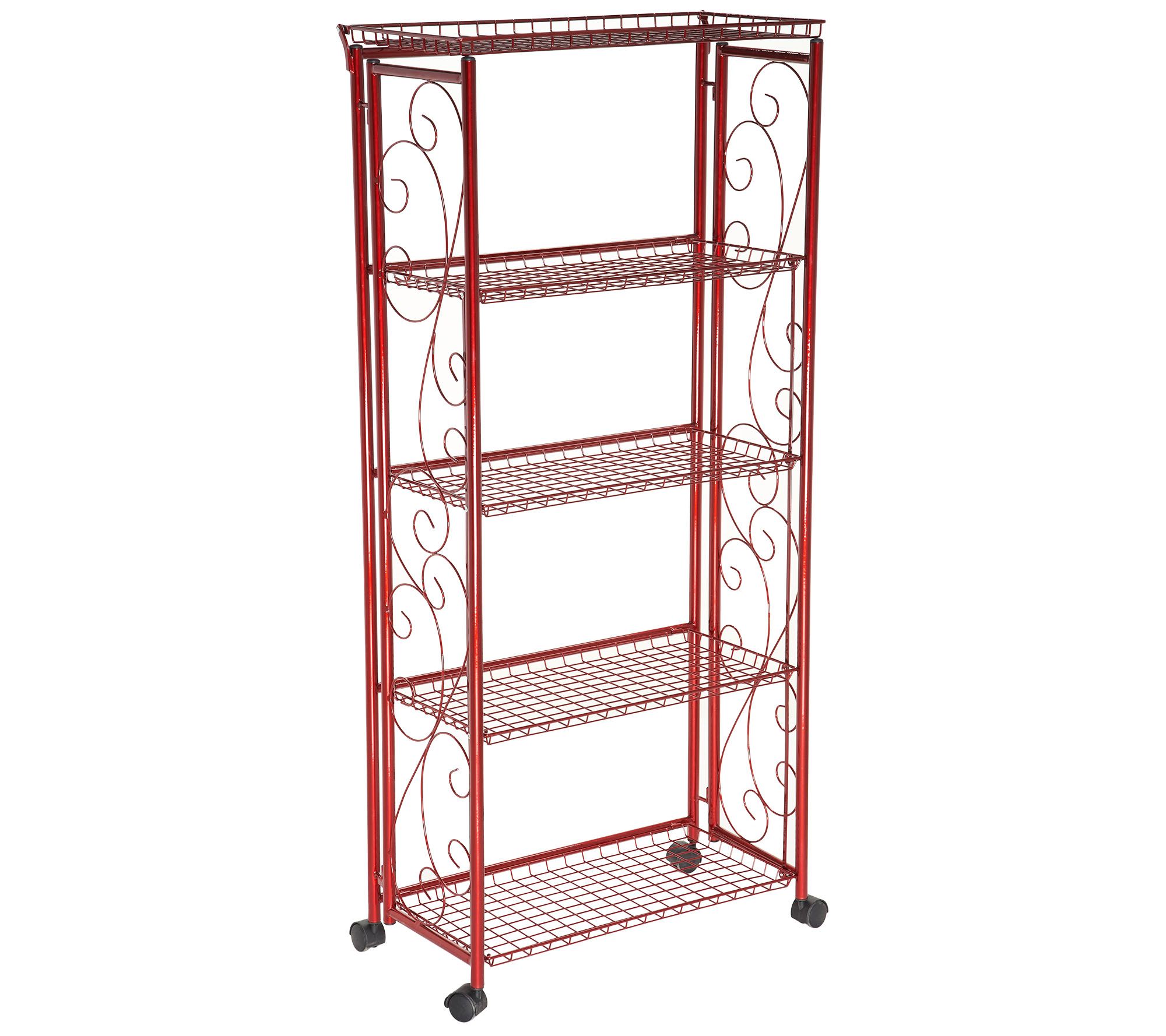 "As Is" Cook's Essentials 5-Tier Deluxe Folding Storage Rack - QVC.com