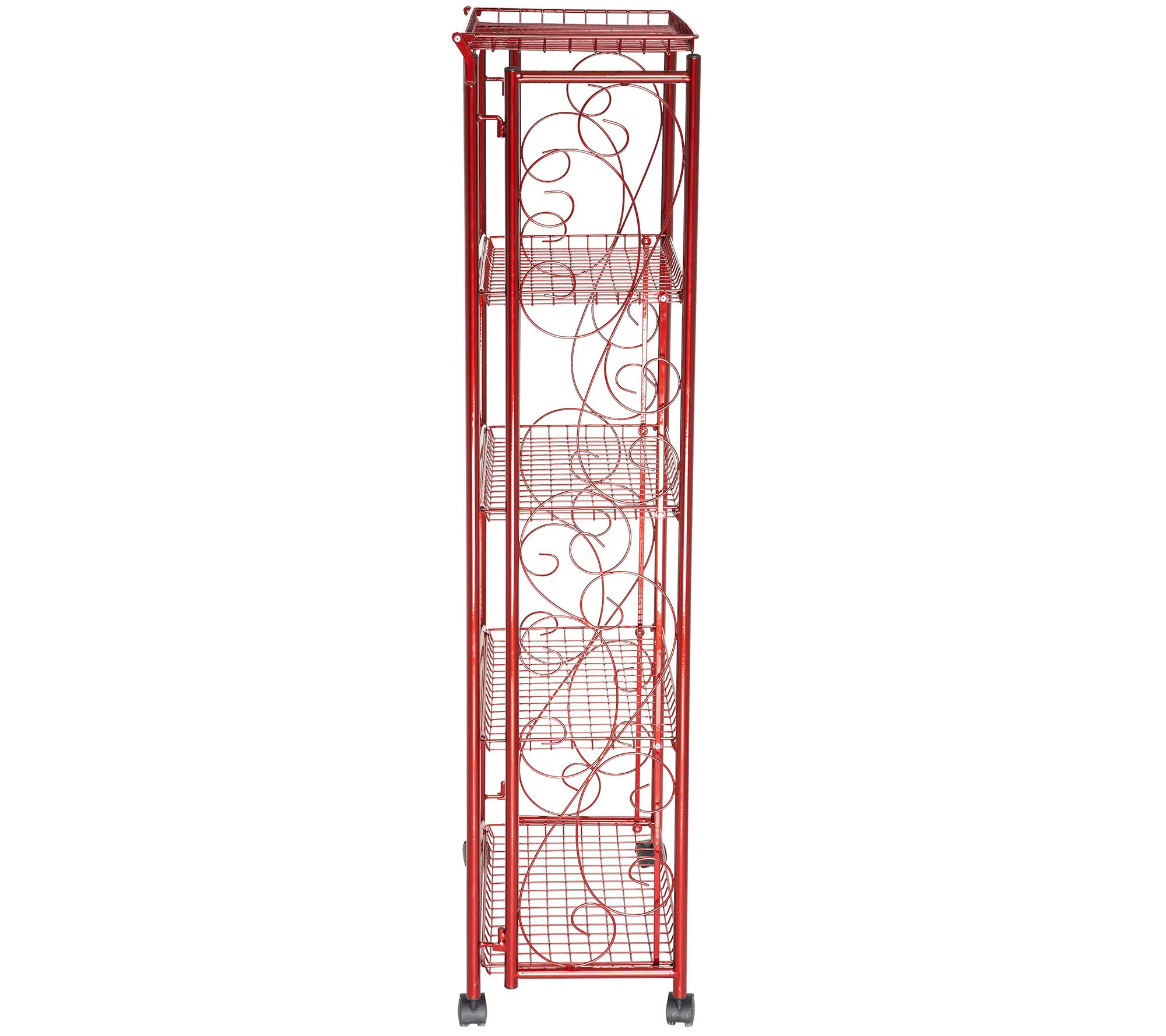 "As Is" Cook's Essentials 5-Tier Deluxe Folding Storage Rack - QVC.com