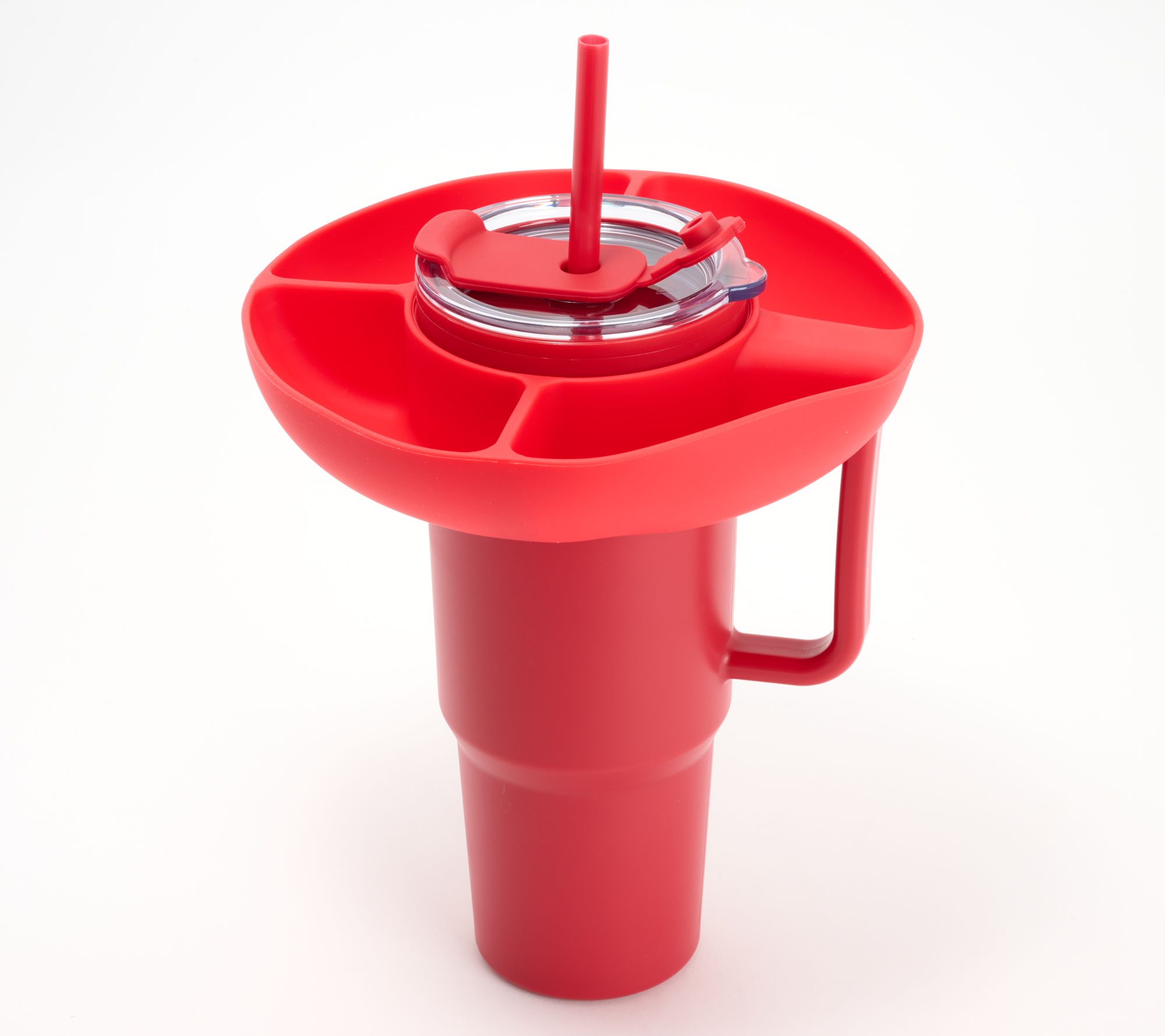 Primula 40oz Double Wall Tumbler w/ Snack Tray - QVC.com