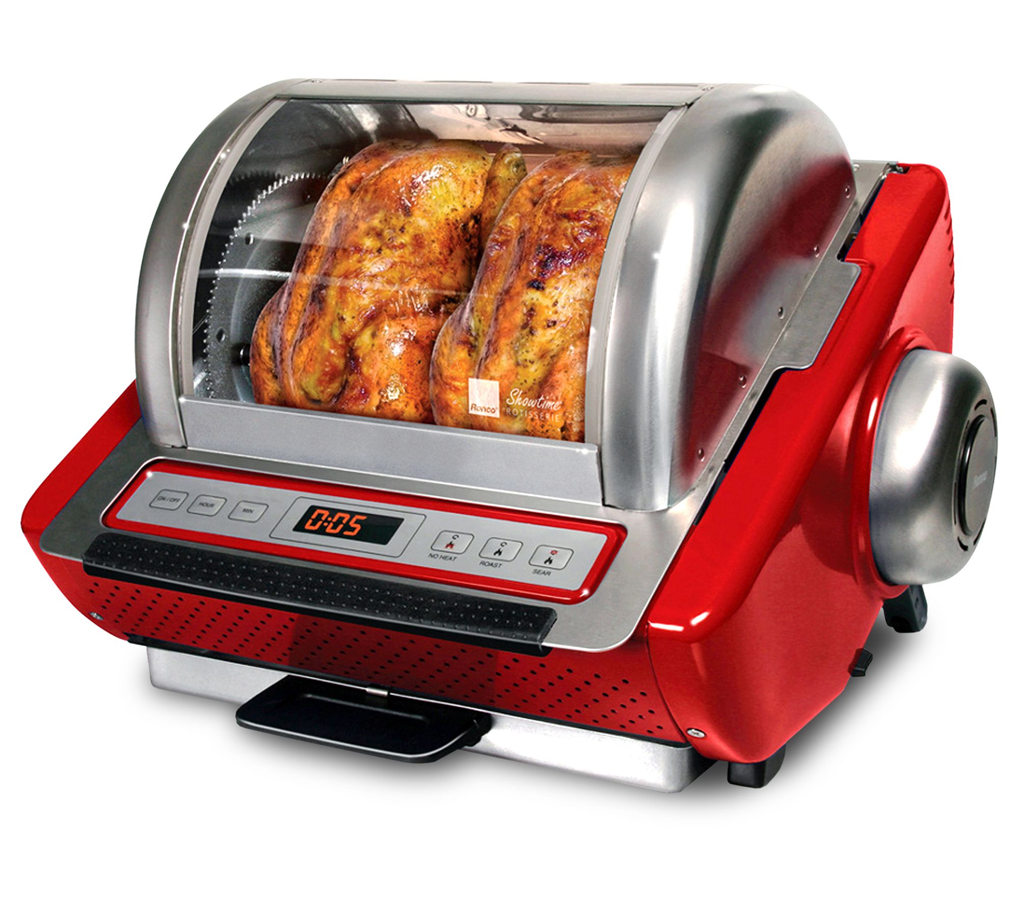 Ronco Red EZ-Store Rotisserie Oven - QVC.com