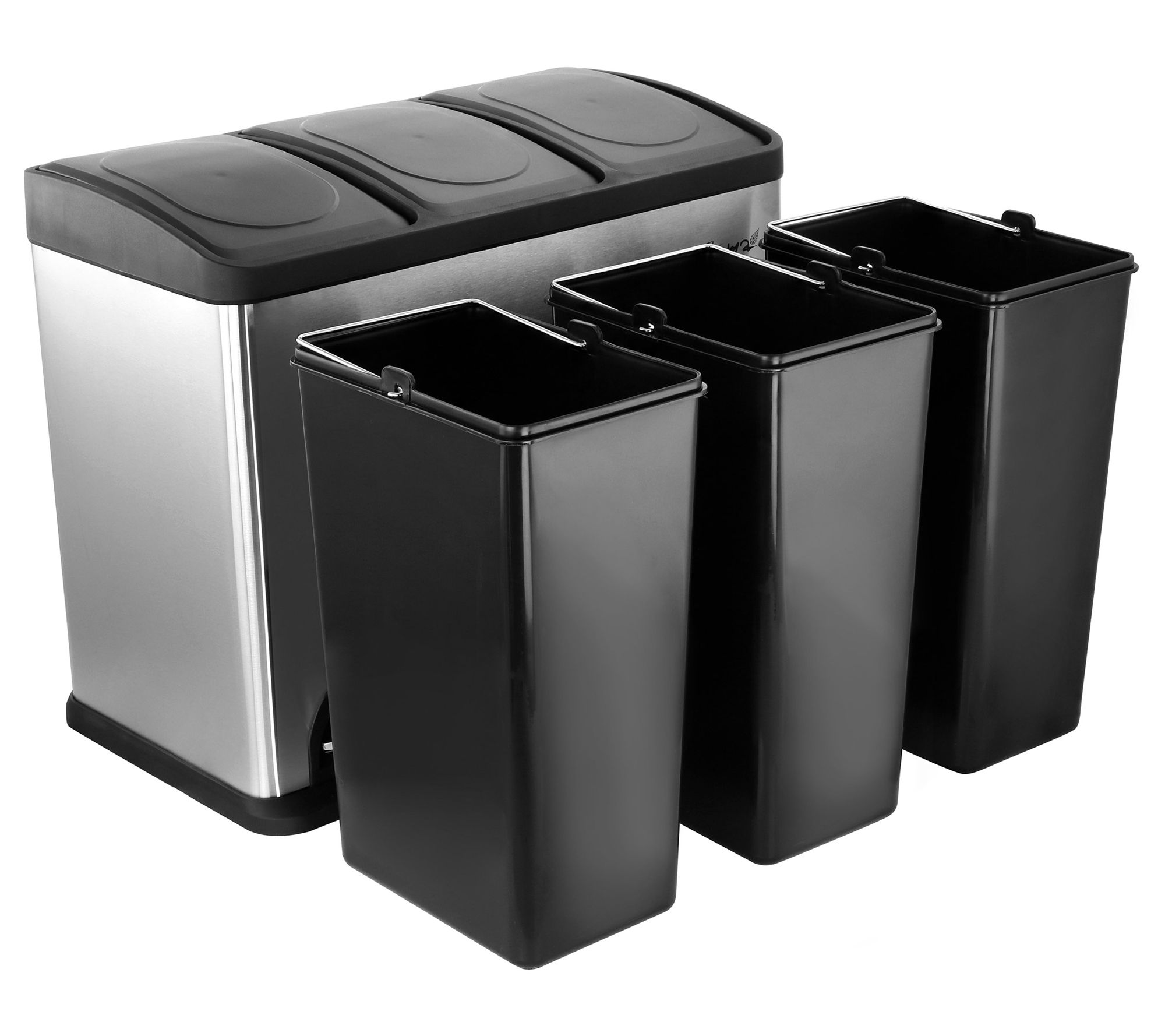 Elama 3 Section Trash Can 15 Liter/4 Gallon - QVC.com