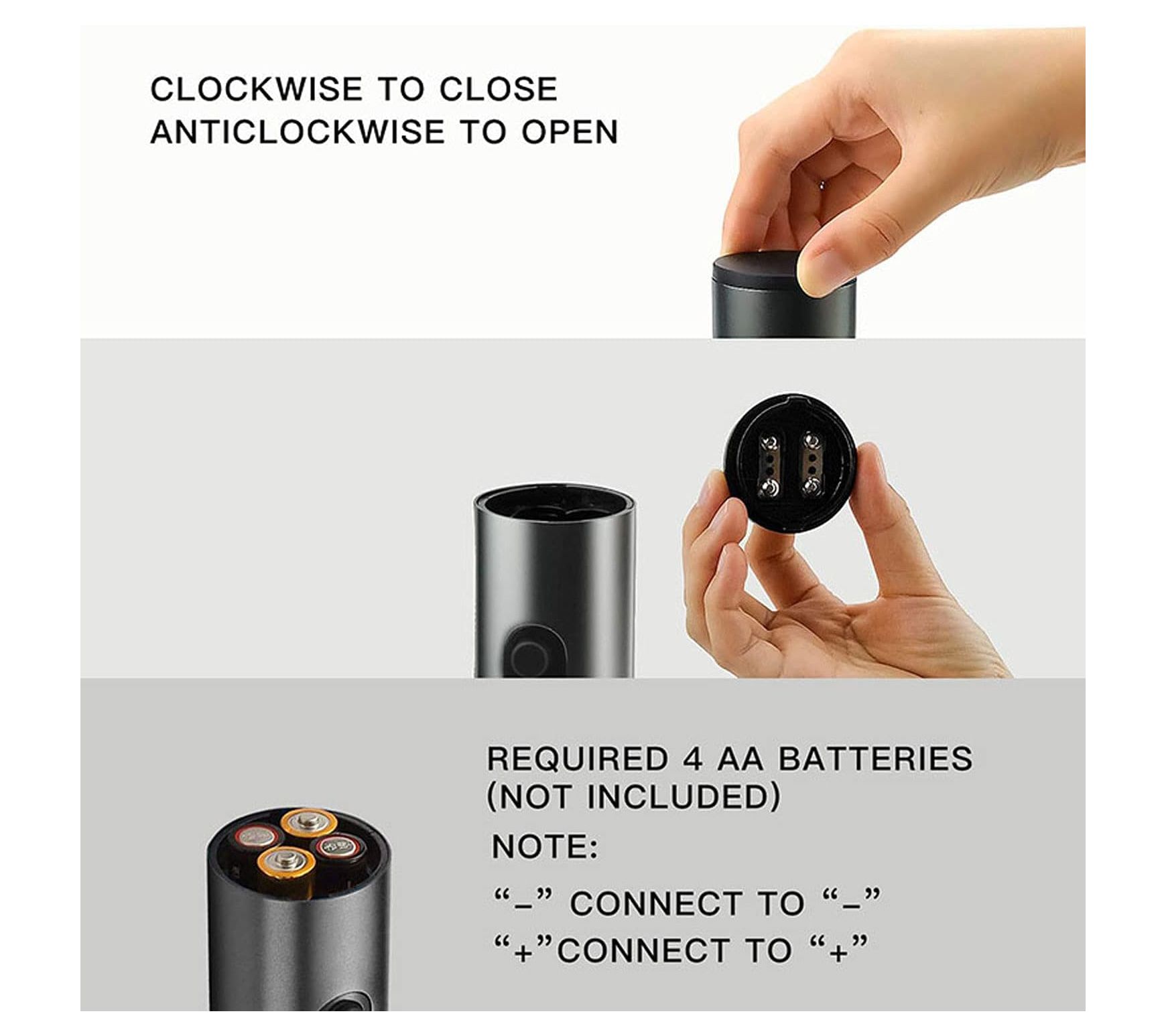 Brentwood Portable Stainless Steel Electric Wine Opener - QVC.com