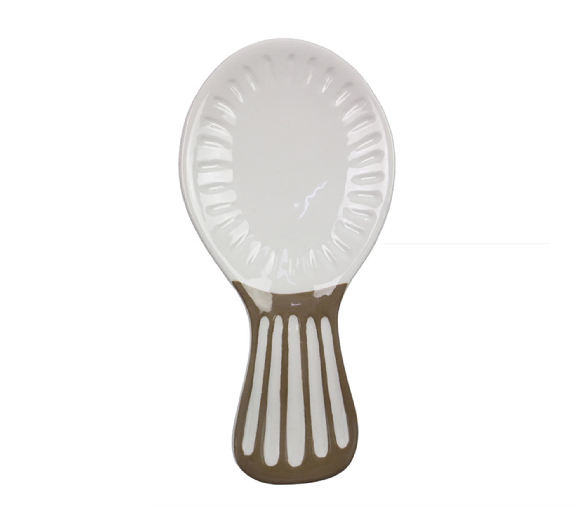 Young's Ceramic Inspirational Home Spoon Rest w/ Wood Spoon - QVC.com