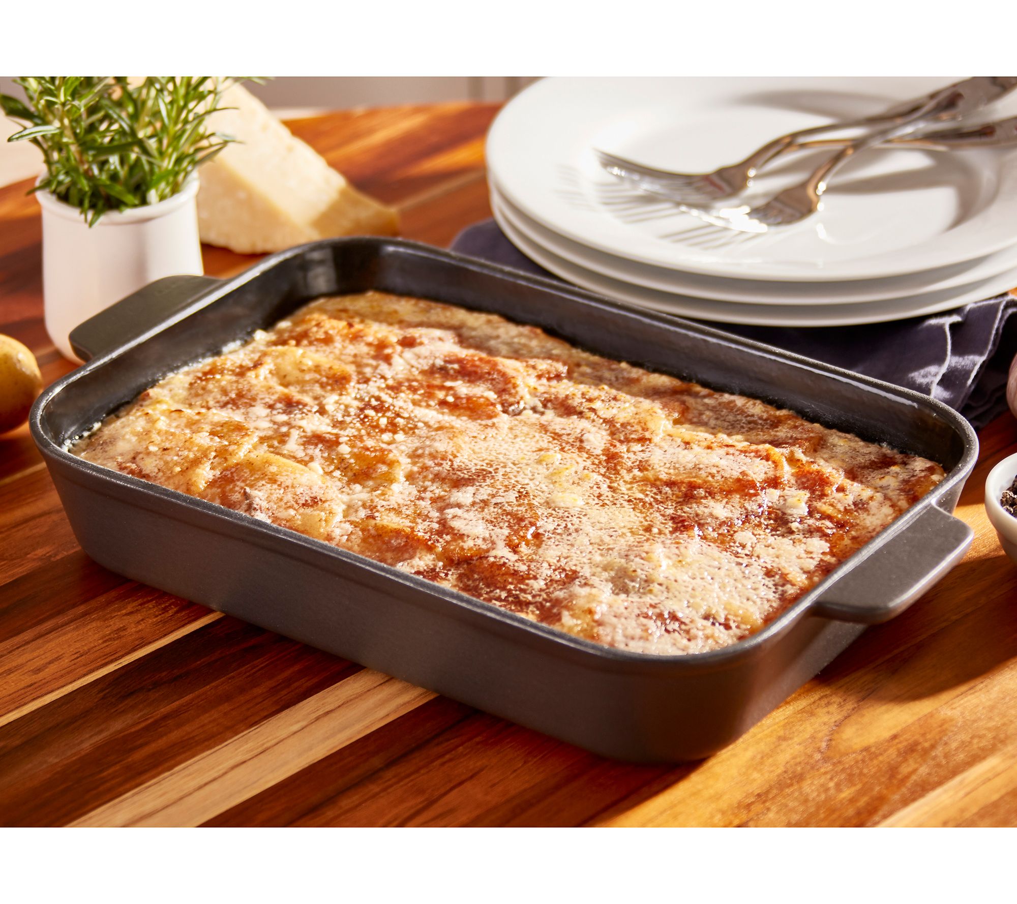 "As Is" Geoffrey Zakarian 9x13" Cast-Iron Nonstick Baker - QVC.com