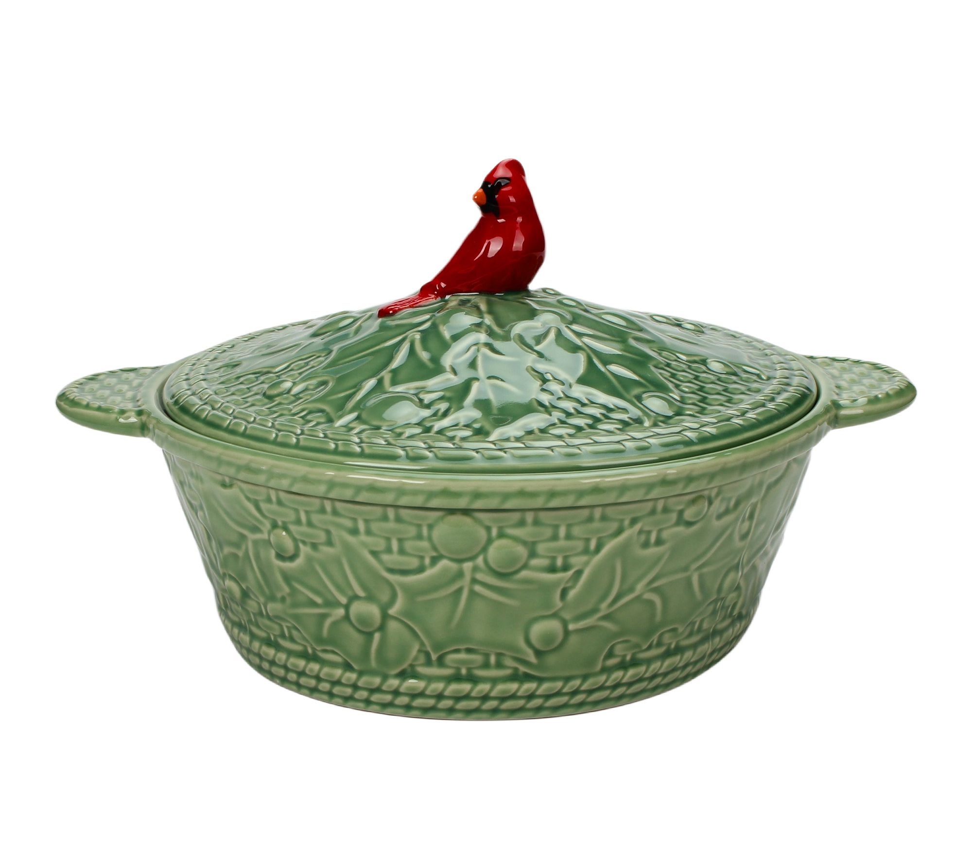 "As Is" Temp-tations Seasonal 2-qt Round Lidded Baker - QVC.com