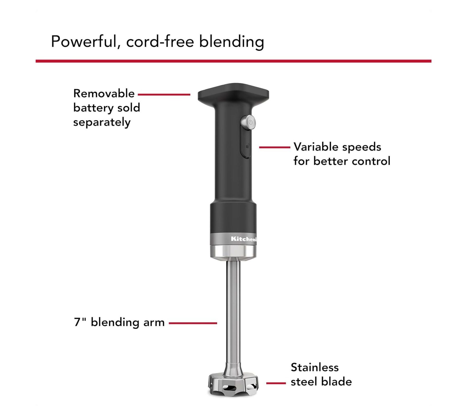 KitchenAid Go Cordless Hand Blender - QVC.com