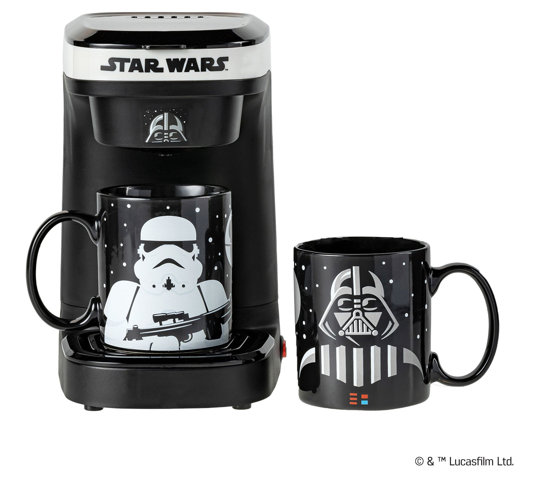Uncanny Brands Star Wars Single-Serve Coffee Maker w/ Mugs - QVC.com
