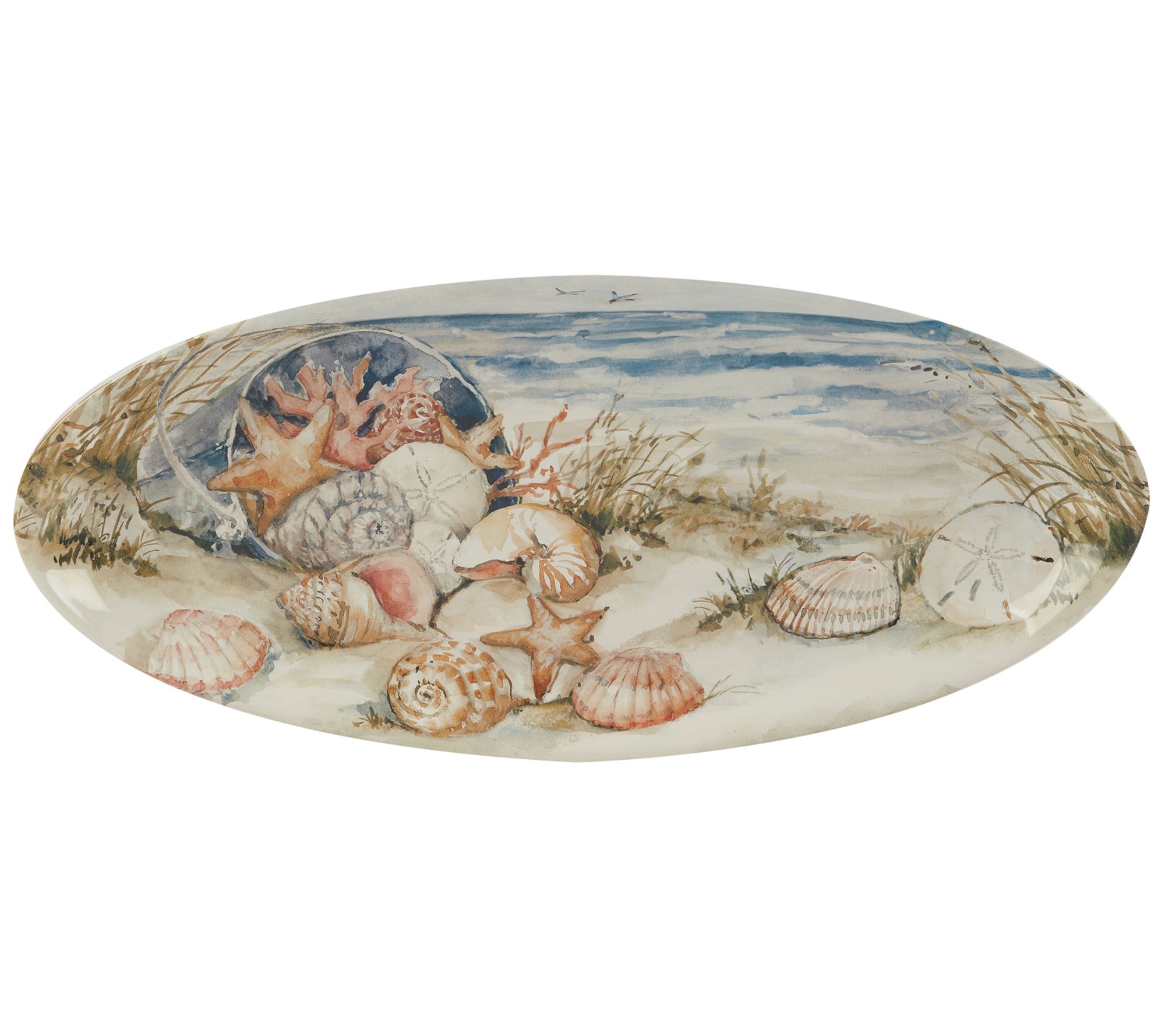 Certified International Coastal Landscape Fish Platter - QVC.com