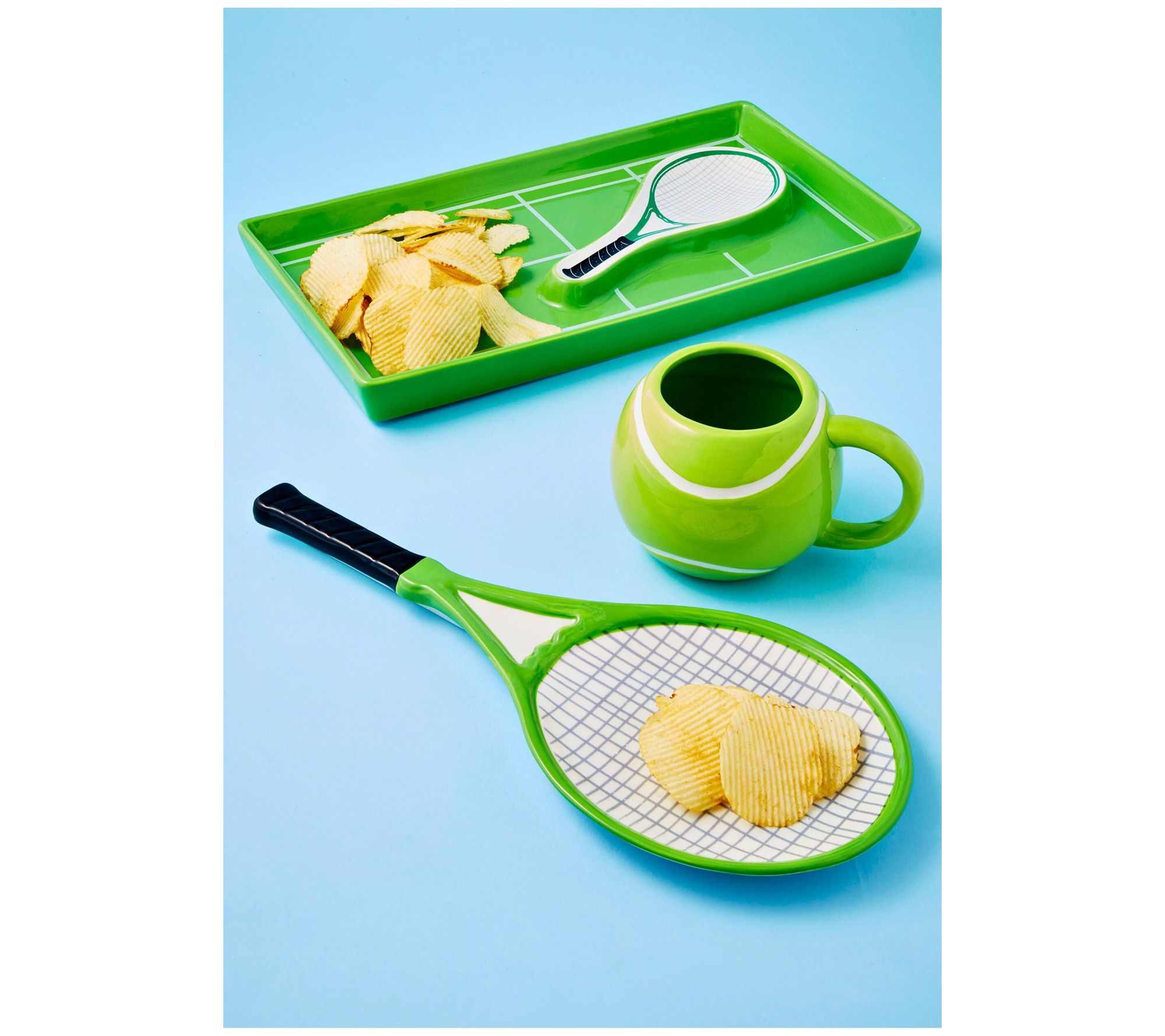 Godinger League Tennis Ball Mug Set of 4 - QVC.com