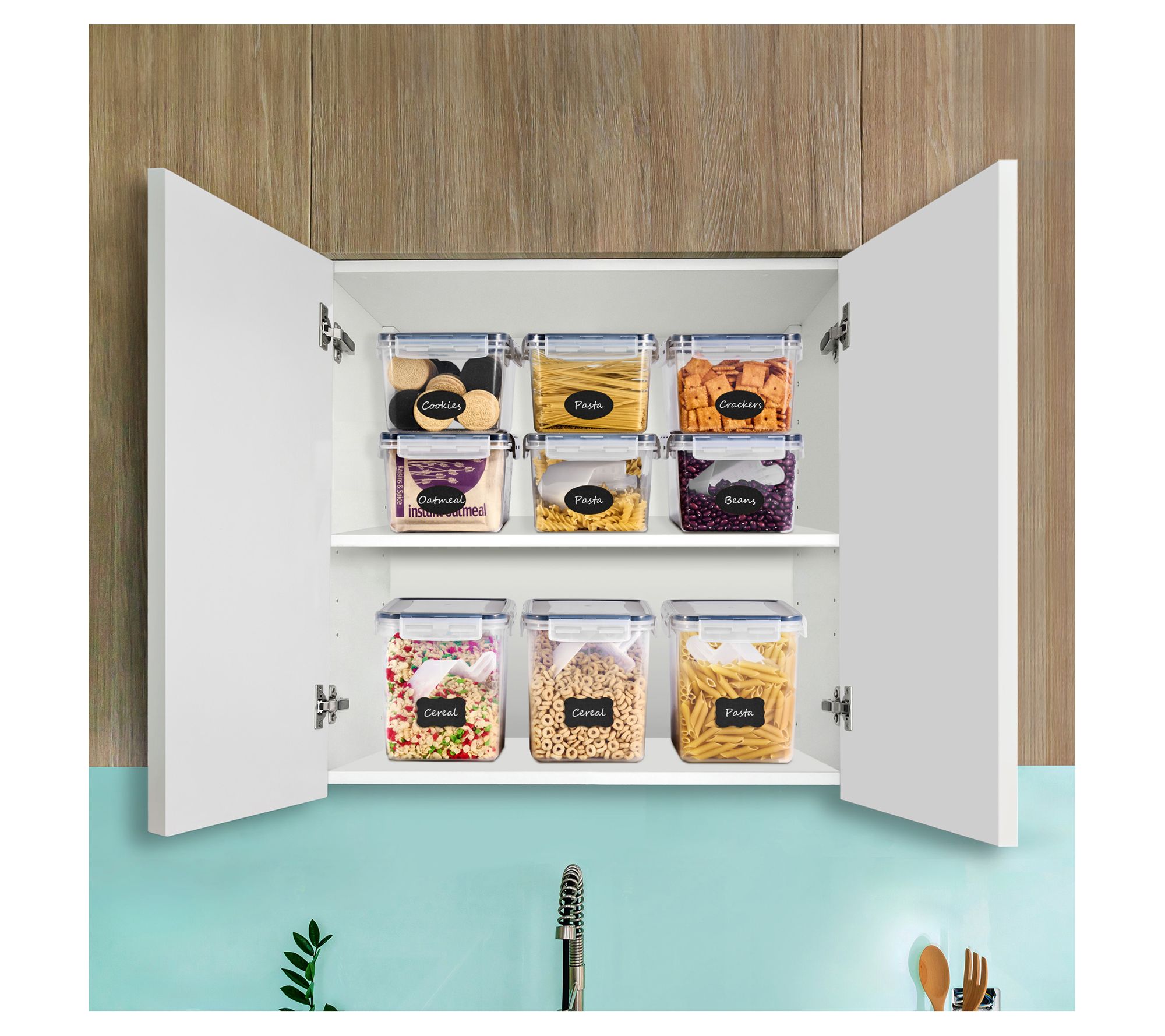 Sorbus Food Storage Containers with Airtight Lids 6-Pack - QVC.com