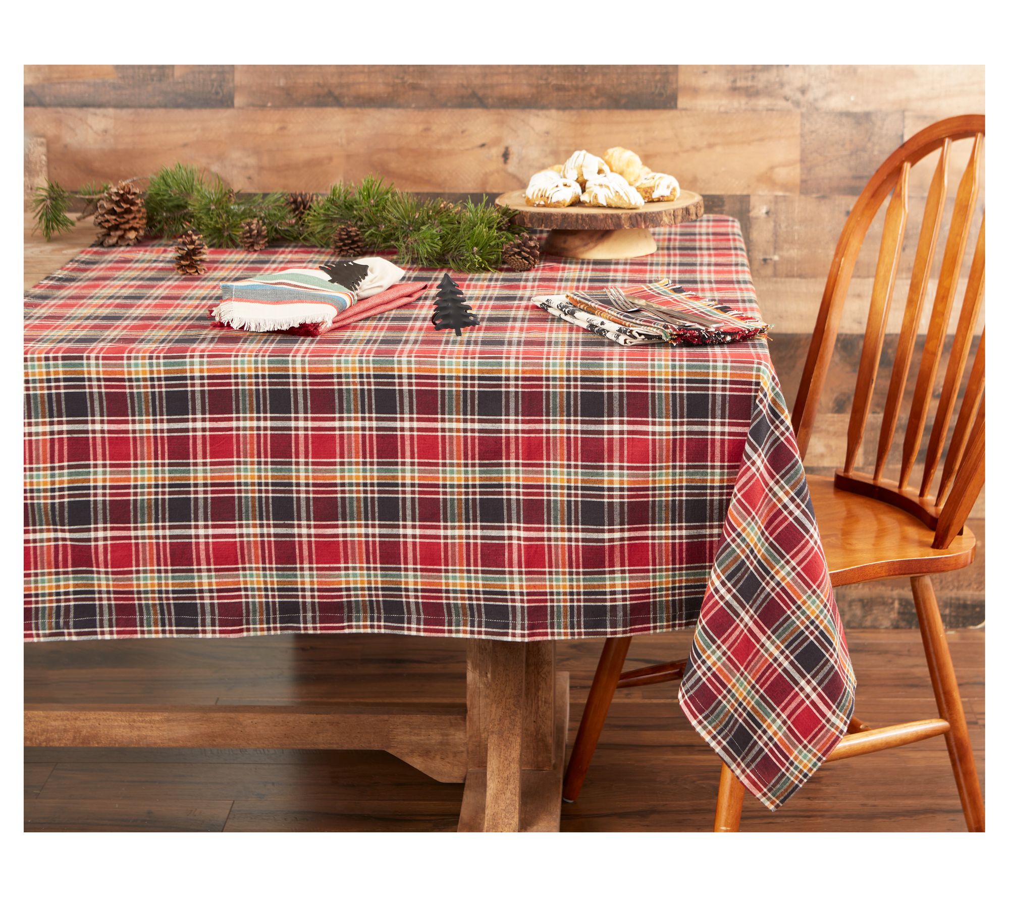 Design Imports High Country Plaid Tablecloth -60 X 84 - QVC.com